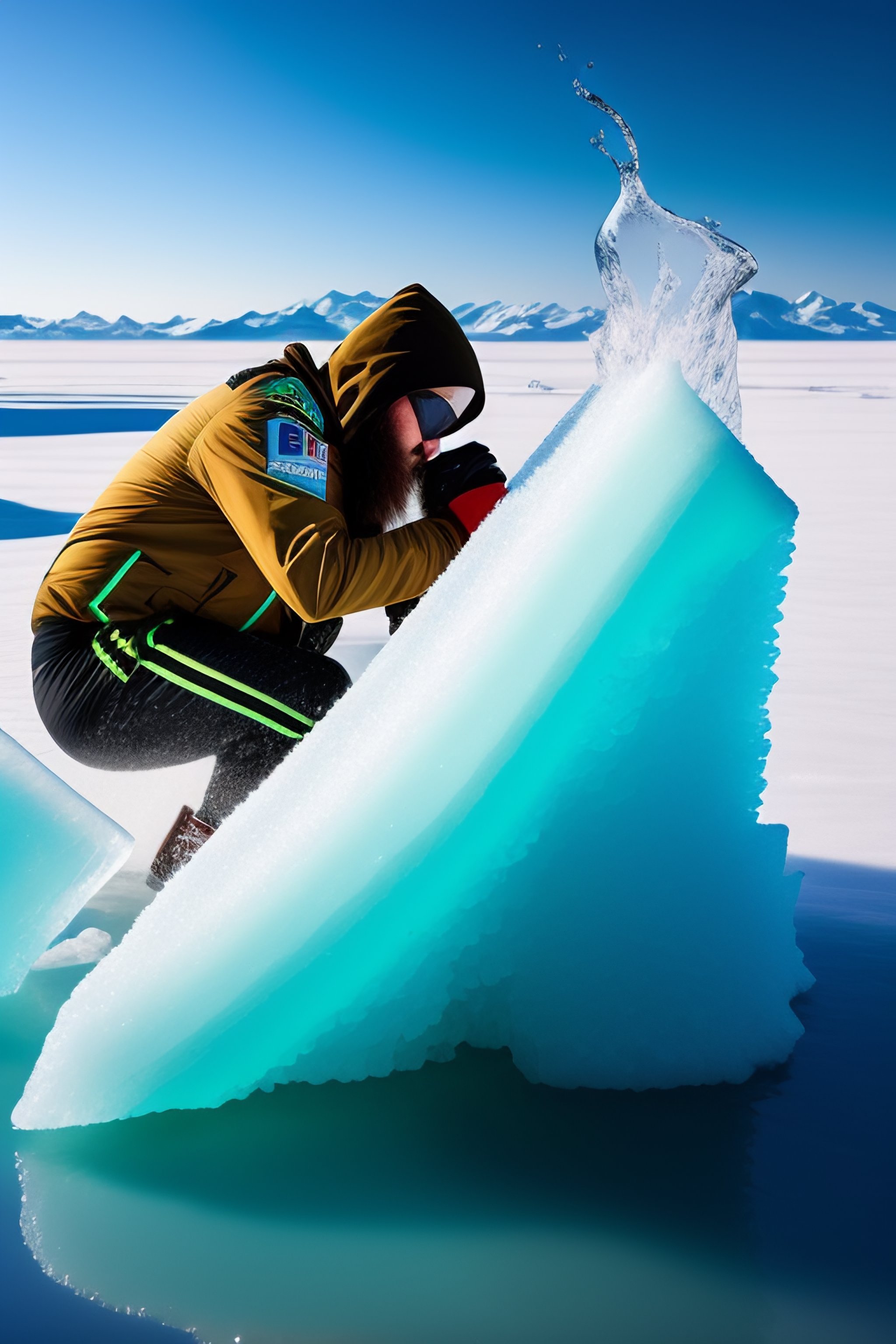 Lexica - Ice hand breaks ice