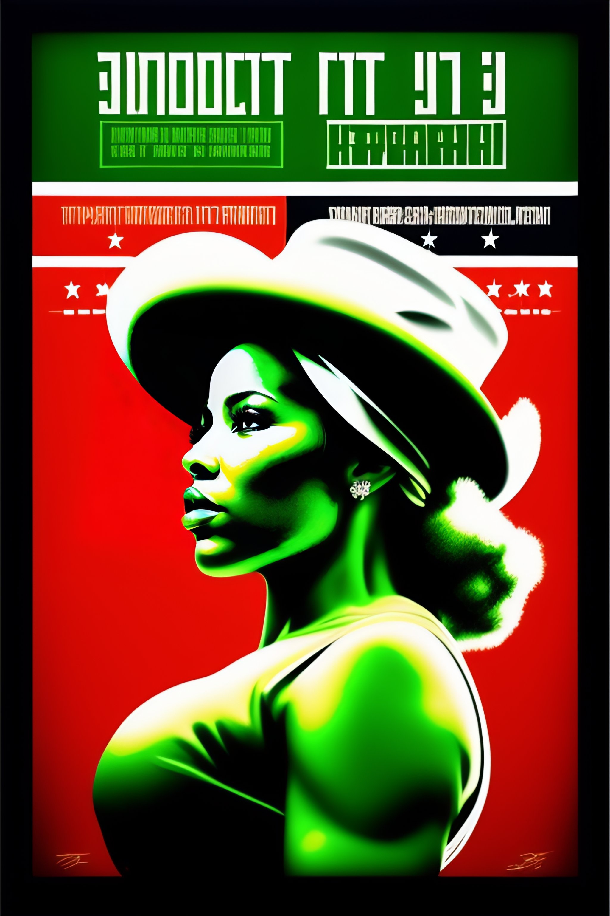 Lexica - Street art poster inspire by communist propaganda, green ...