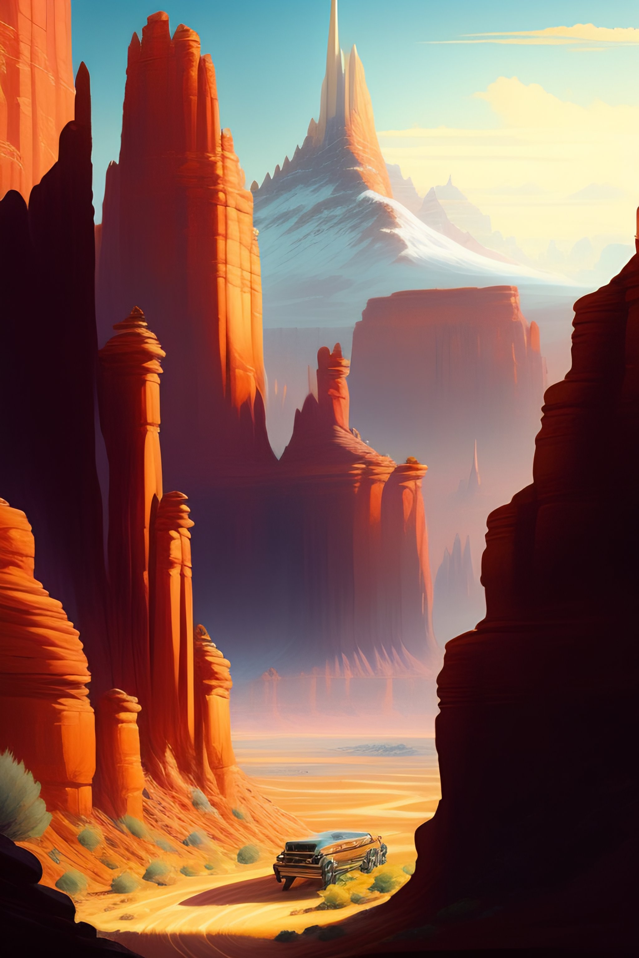 Lexica - Greg rutkowski travel poster utah