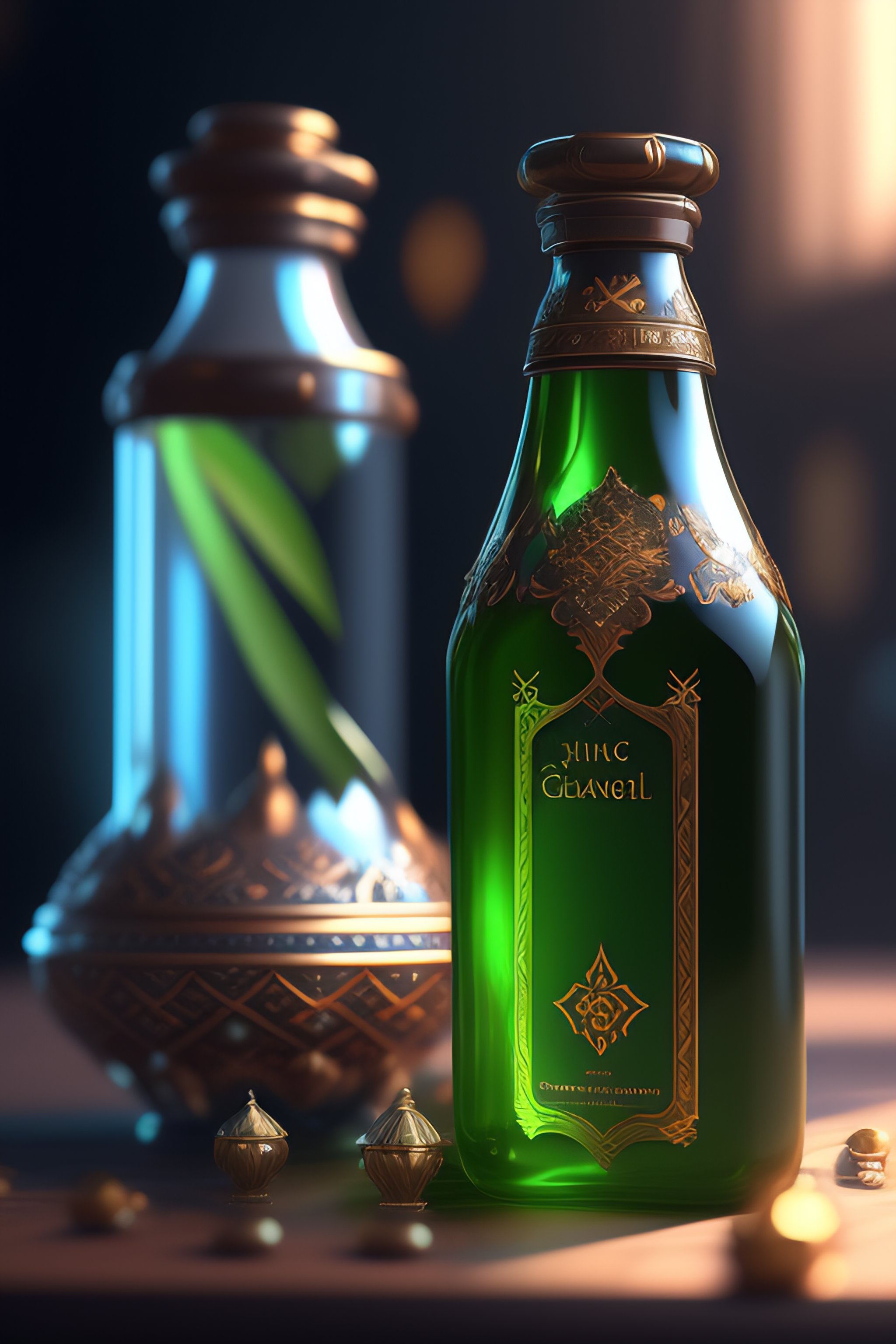 Lexica - Concept art; video game potions; intricate elegant bottles ...