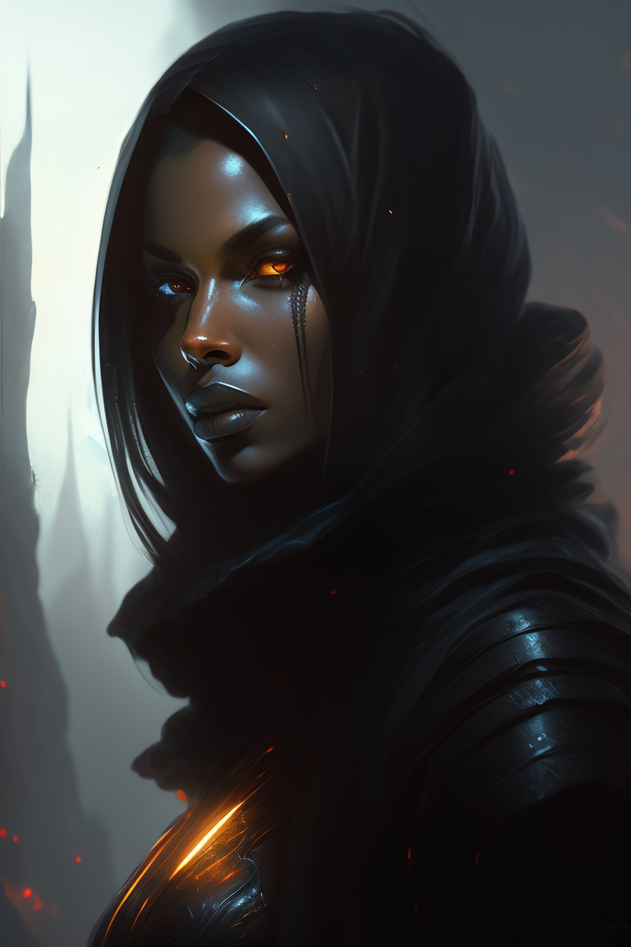 Lexica - Dark evil eyed extraterrestrial :15] as painted by greg ...