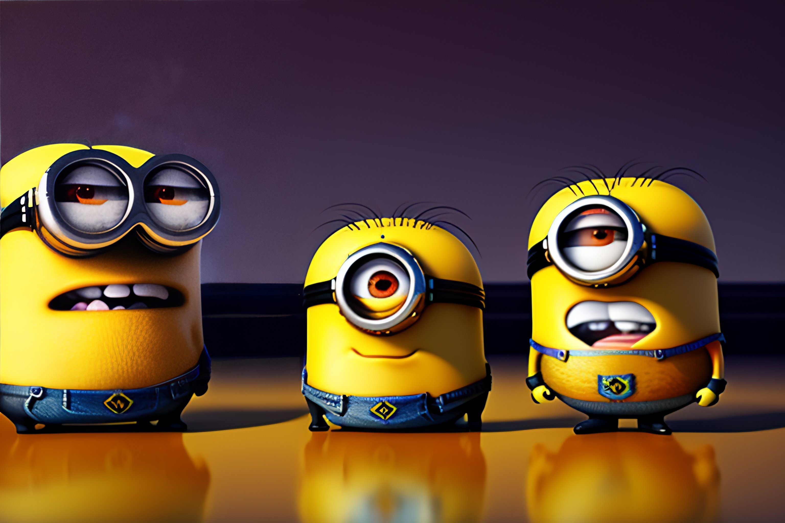 Lexica - Minion, stereogram, stereo, 3d, side by side, ((autostereogram))