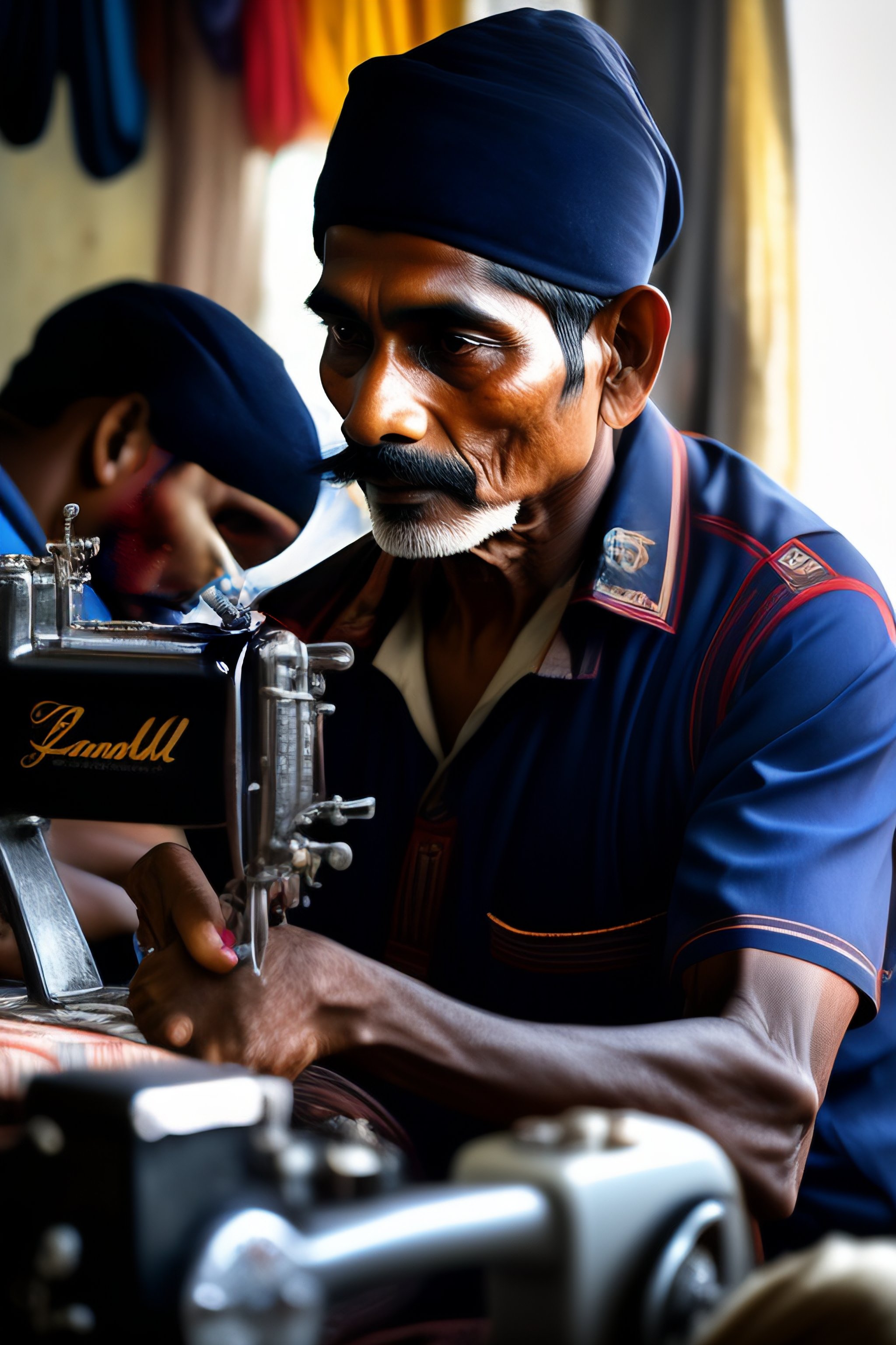 Lexica - A short and thin bangladeshi man with a mustache. He is ...