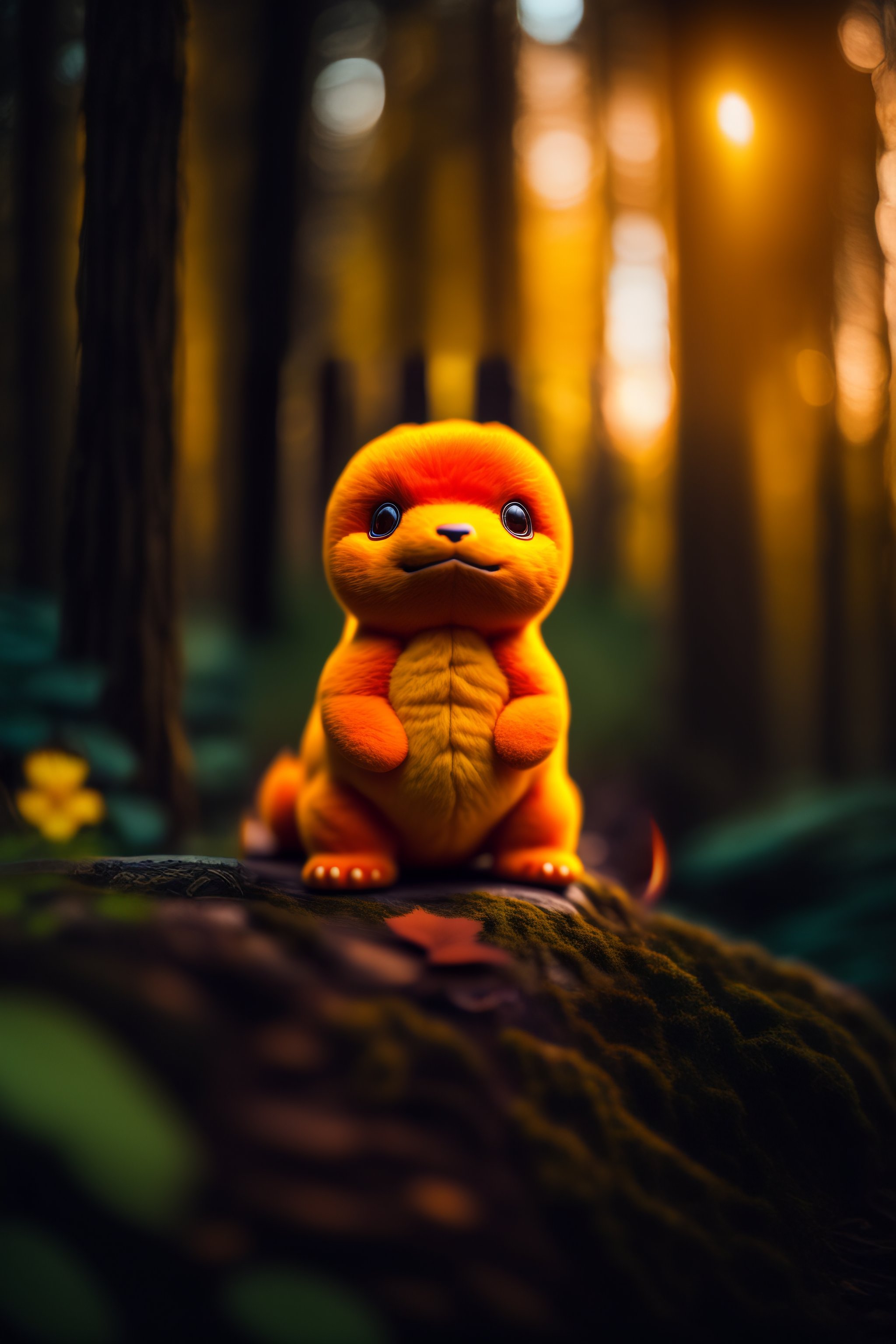Lexica - Hyper realistic Charmander baby left in the woods,weird ...