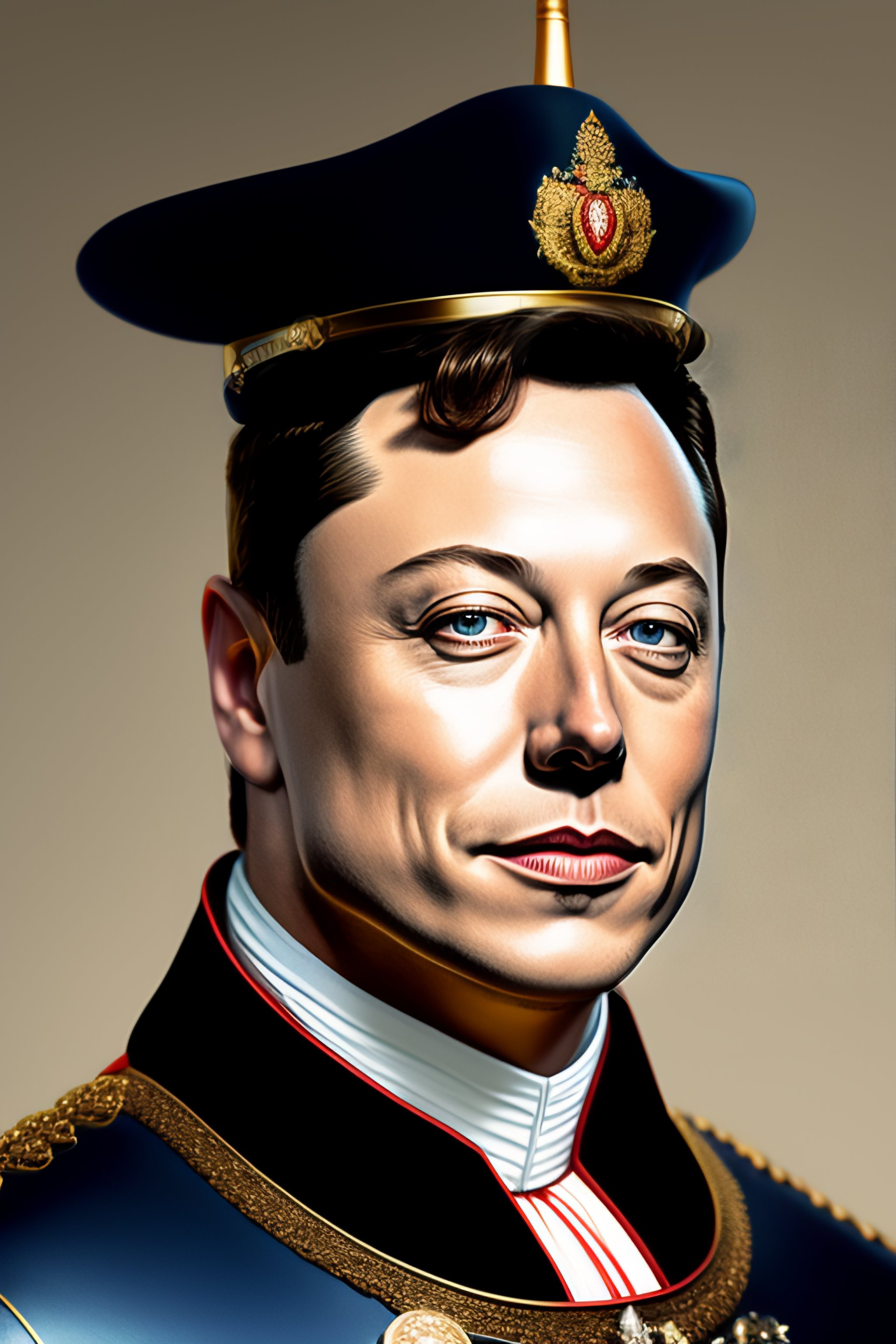 Lexica - Digital painting of elon musk wearing a musketeer costume and ...