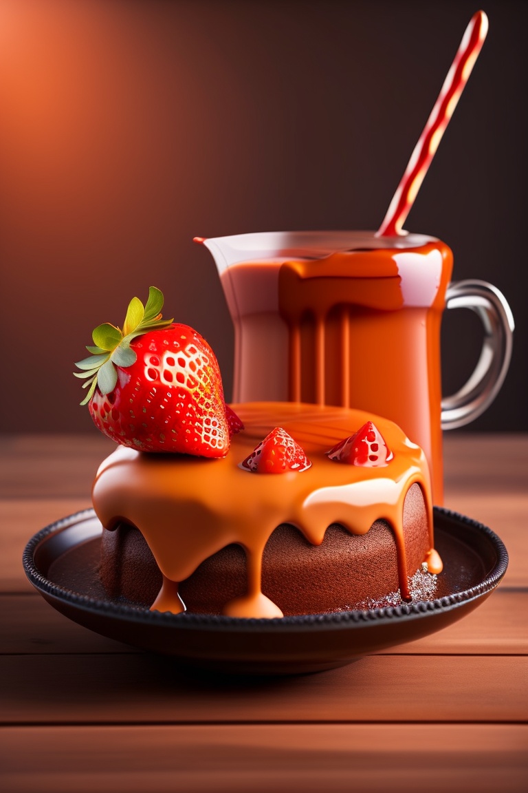 Lexica - The most delicious chocolate dessert in the world, caramel ...