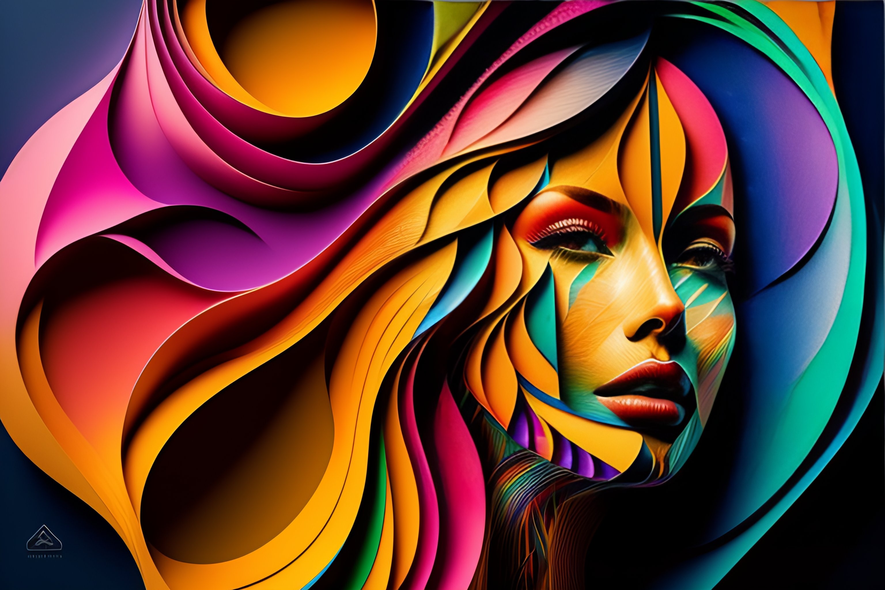 Lexica - Abstract image of intricate detailed cut thin layered colored ...