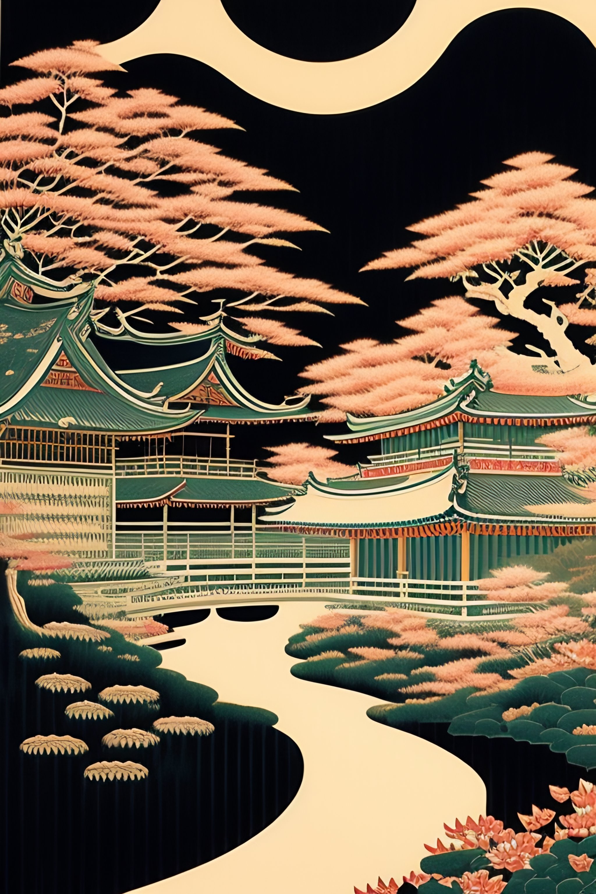 Lexica - Wallpaper art Woodblock print by Taguchi Tomoki, Yatsuo no ...