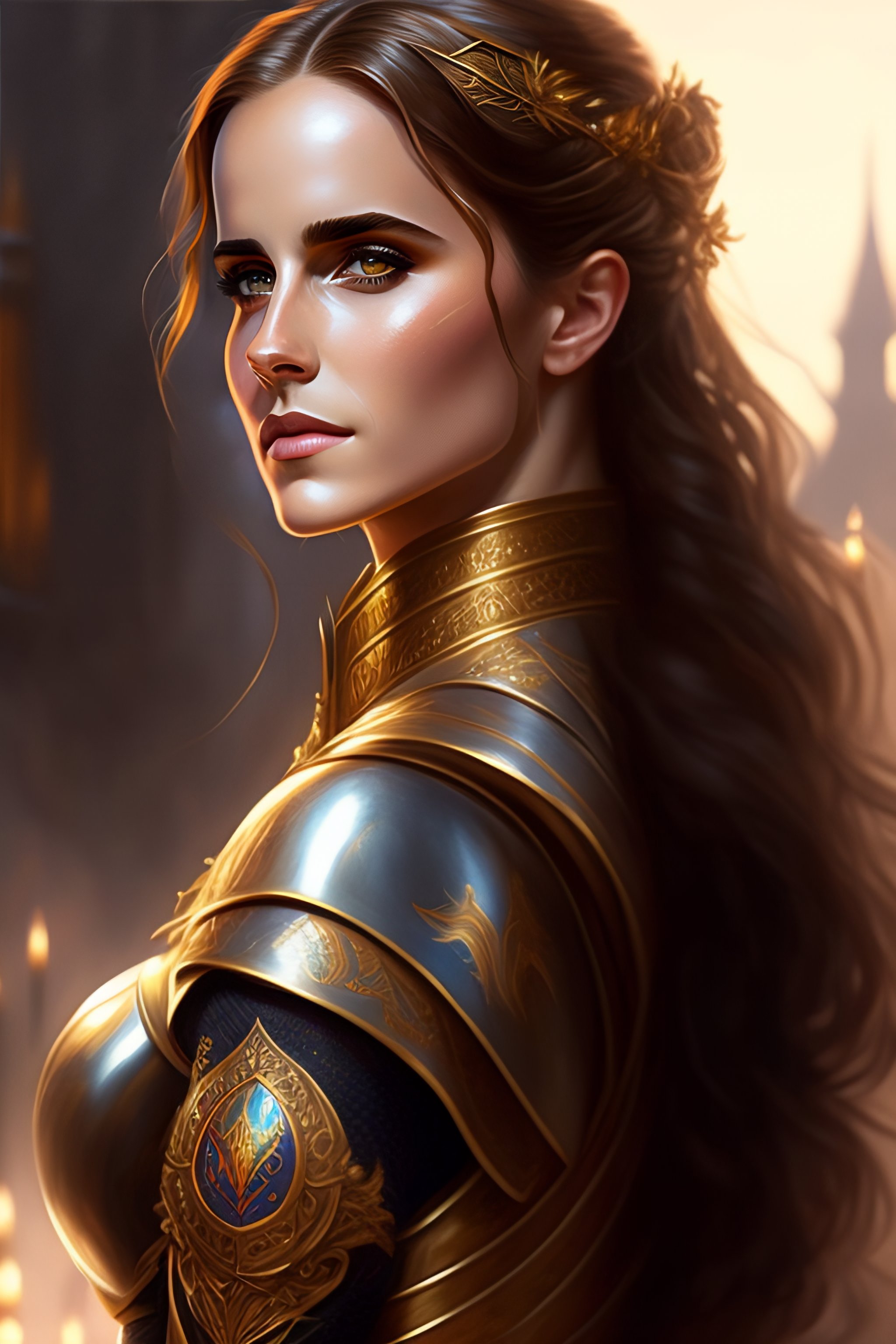 Lexica - Emma watson Muscular and powerful medieval knight woman ...