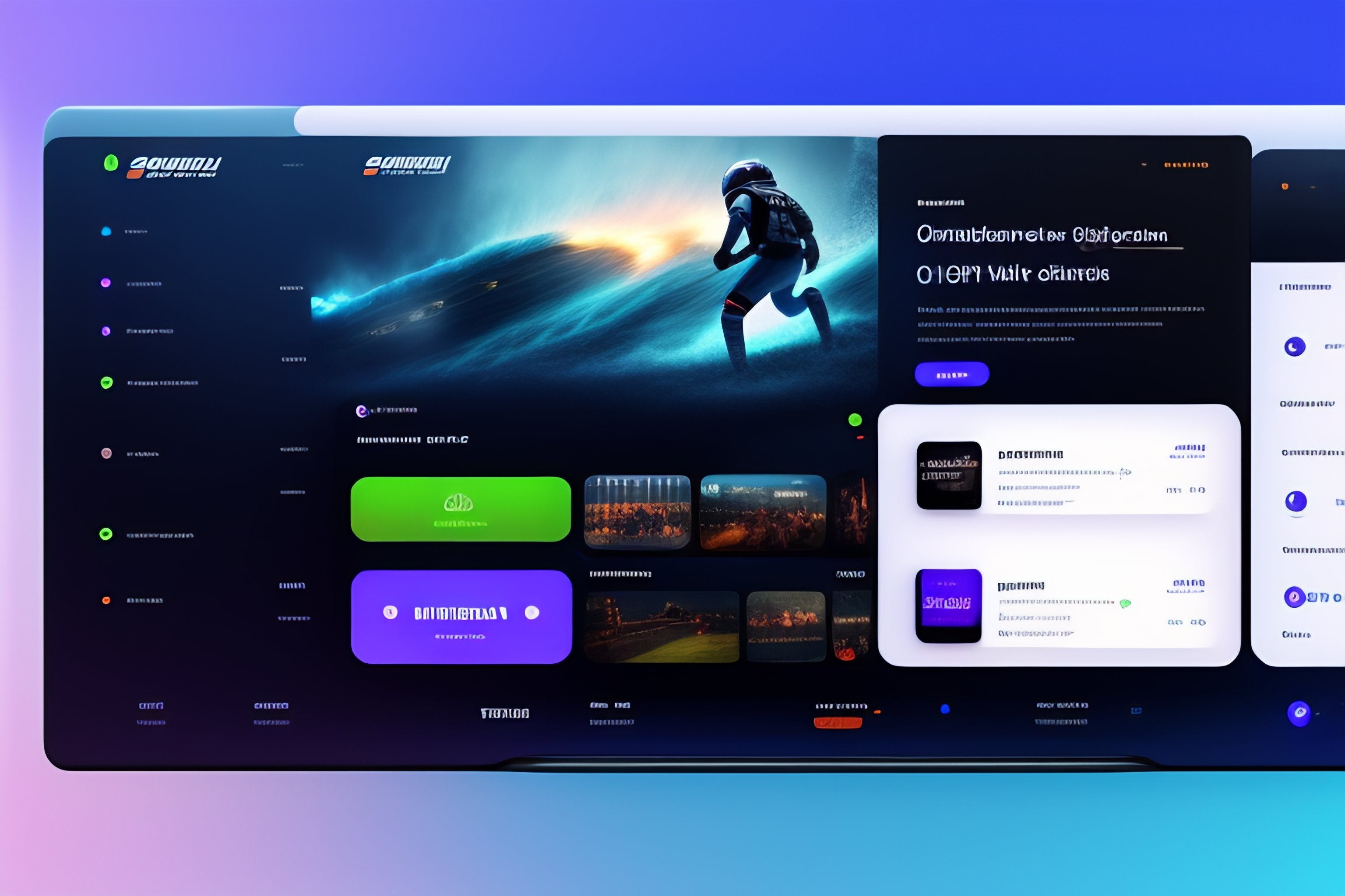 Lexica - Cybersports ladder page of a website UI/UX for a video streaming service, twitch like ...