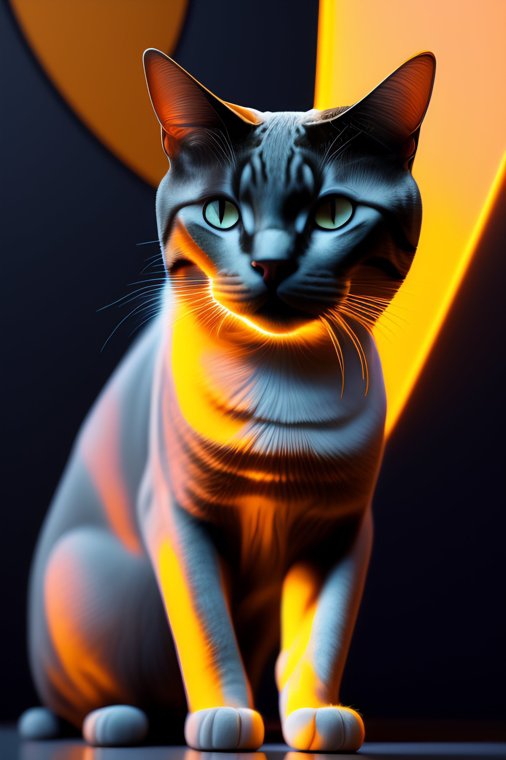 Lexica - Cat, painting, expressionism, amazing composition, vaporwave ...