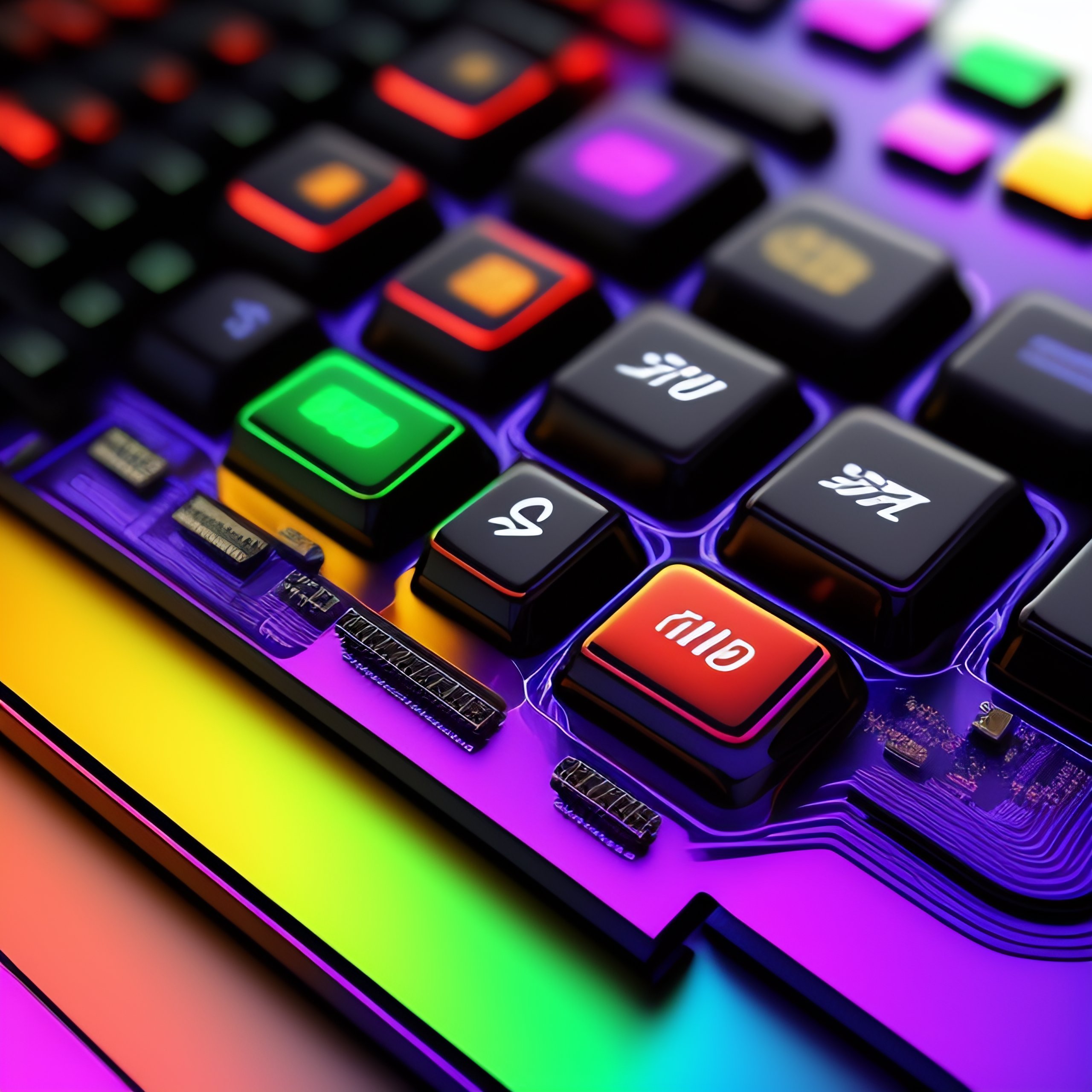 Lexica - IT industry wallpaper pattern with elements like CPU RAM ...