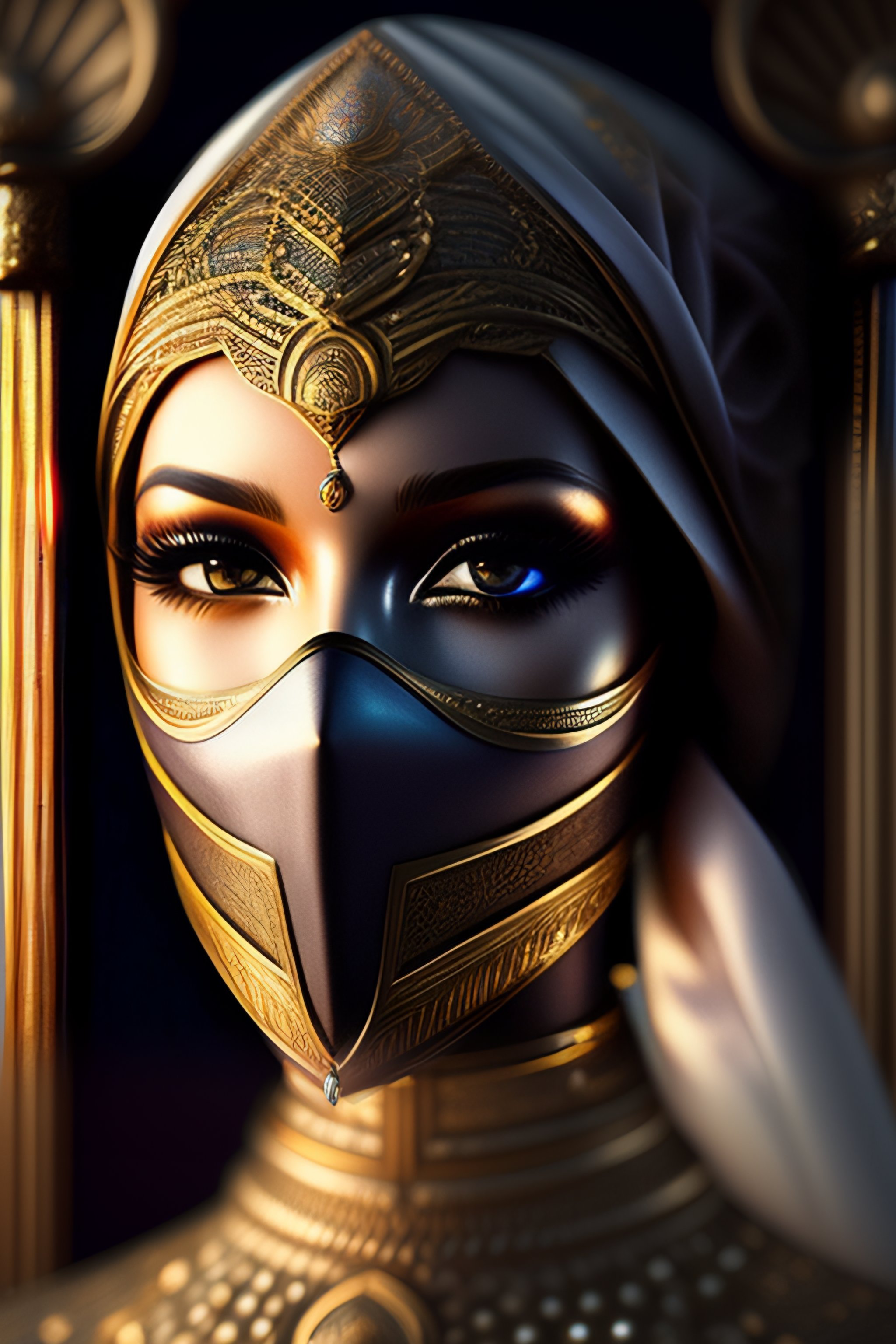 Lexica - Vintage poster 1920, mechanic, mask intricate, veil, porcelain ...