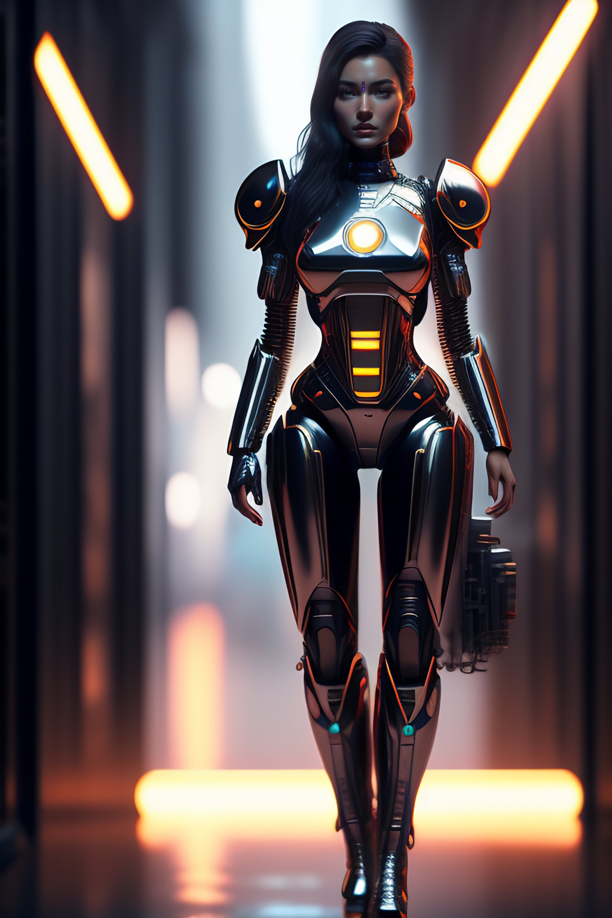 Lexica - Highly detailed robot girl in with modern style ,terminator ...