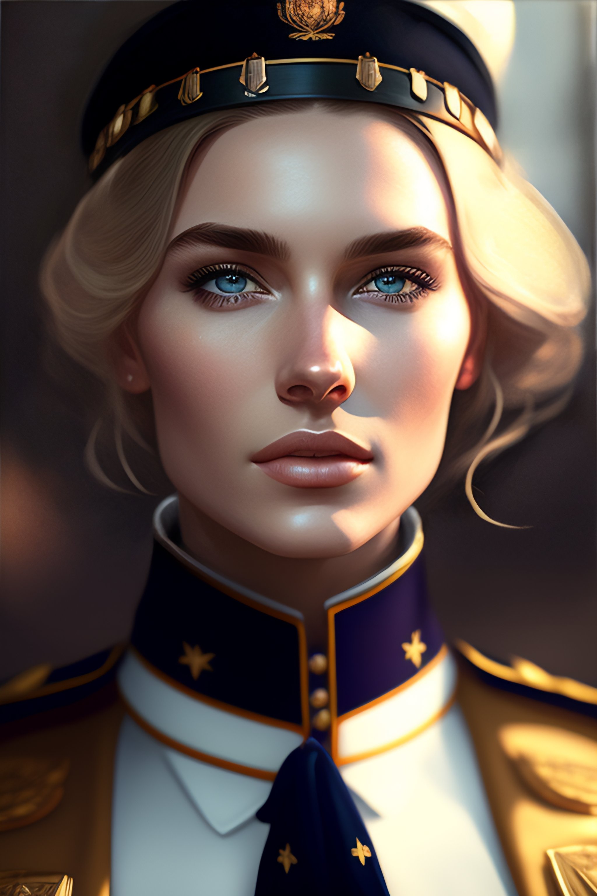 Lexica - Beautiful nordic woman wearing world war 1 uniform, beautiful ...