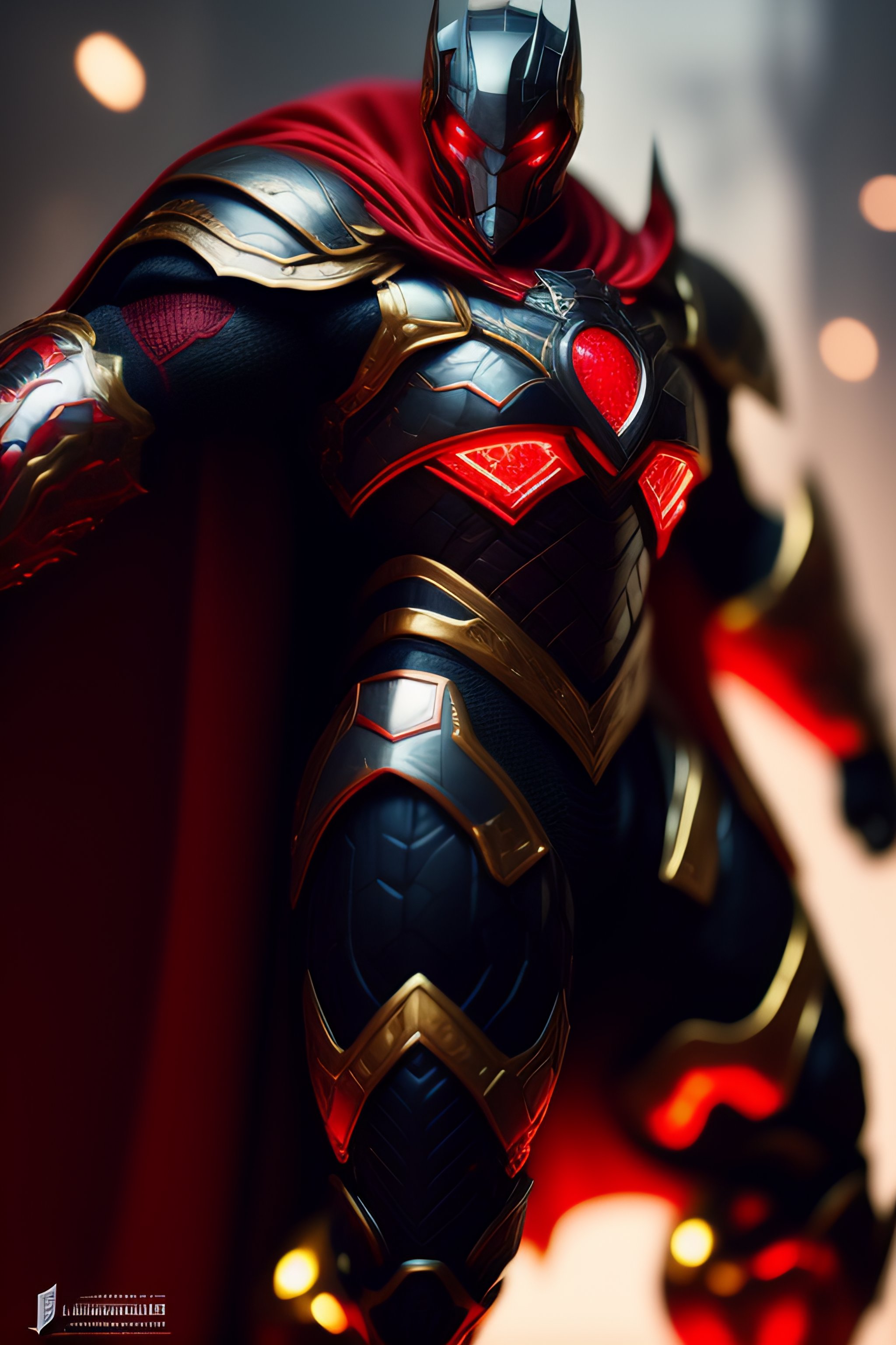 Lexica - The conqueror super villain, cyborg, robotic armor crimson ...