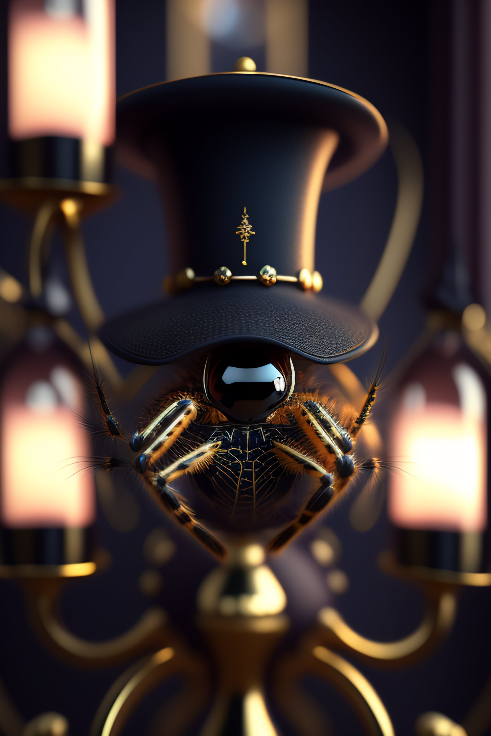 Lexica - Spider wearing a top hat, ultra realistic, concept art ...