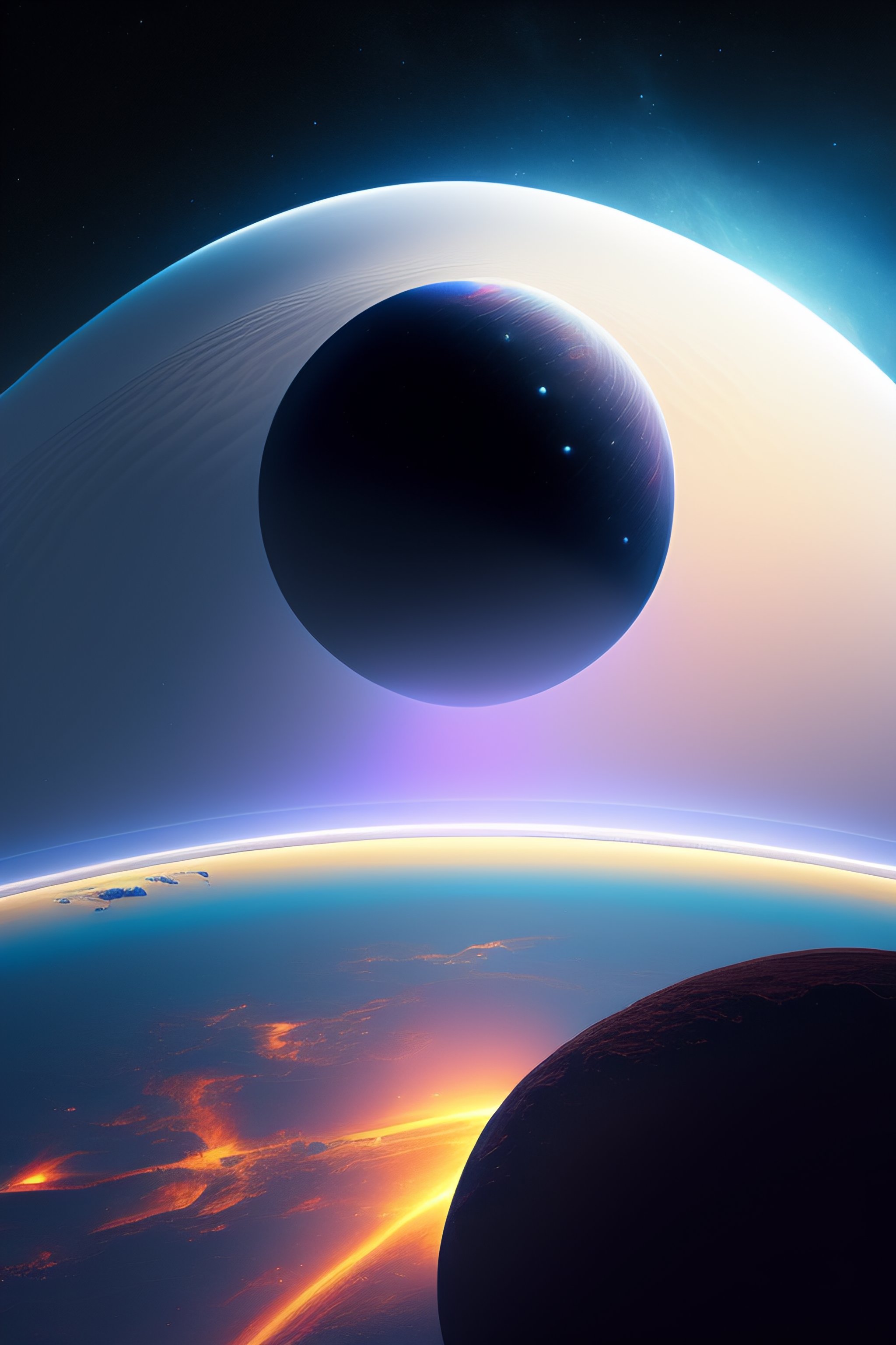 Lexica - A dyson sphere around an alien star