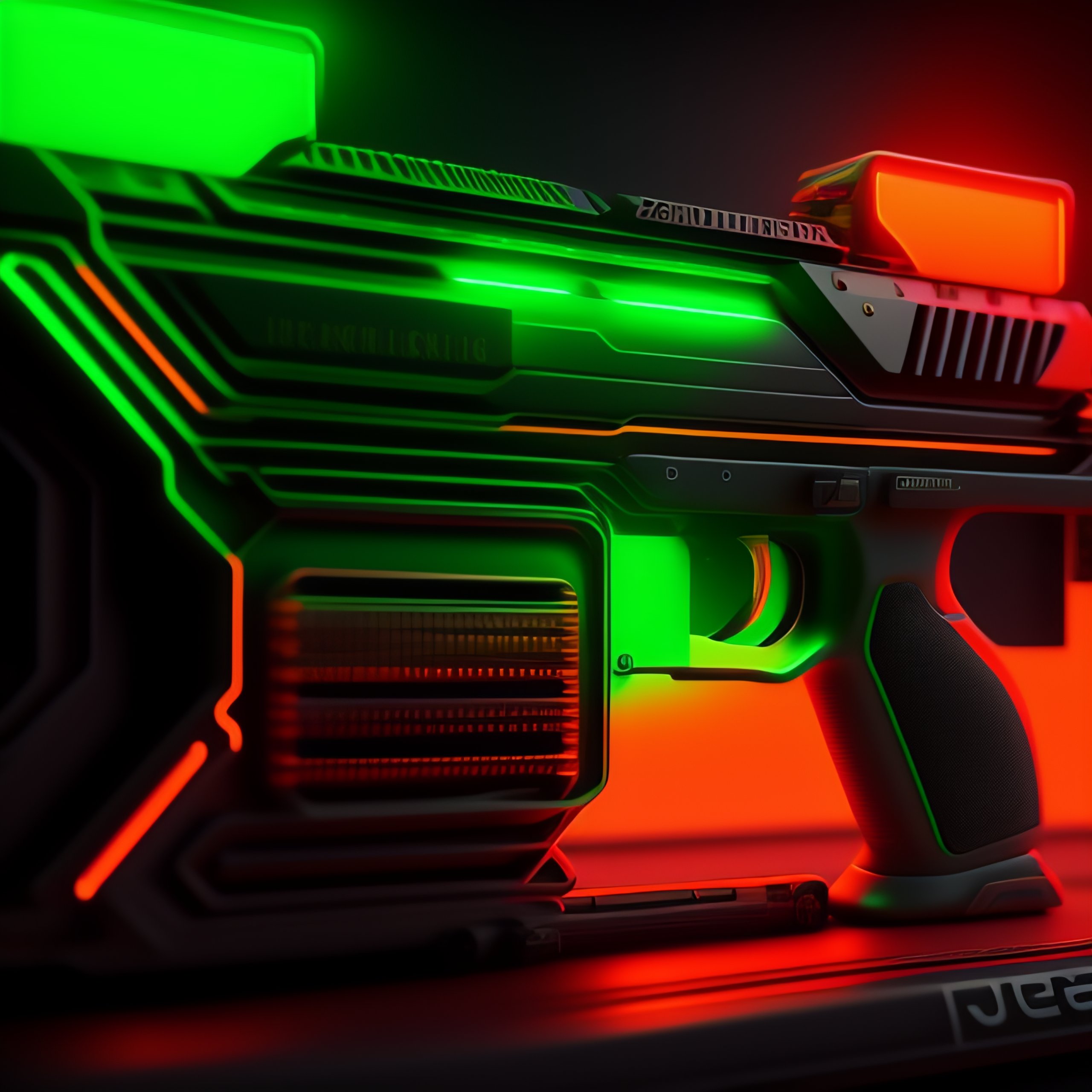 Lexica - CS-GO deluxe terrorist, hollographic orange and green neon ...