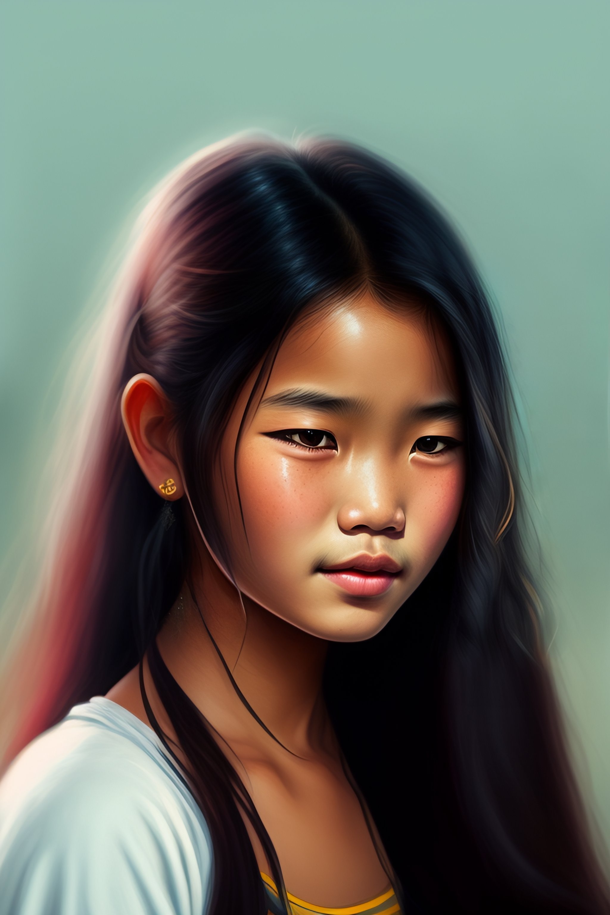 Lexica - Richly detailed coloured illustration of a beautiful cambodian ...