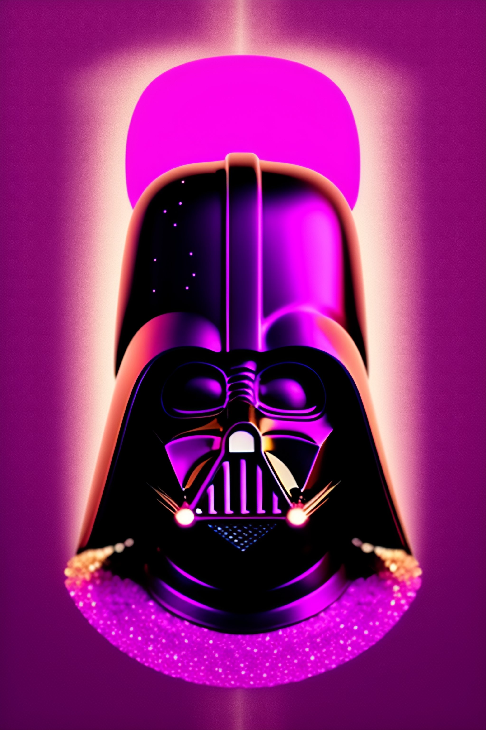 Lexica - Darth Vader Pop Star glitter pink