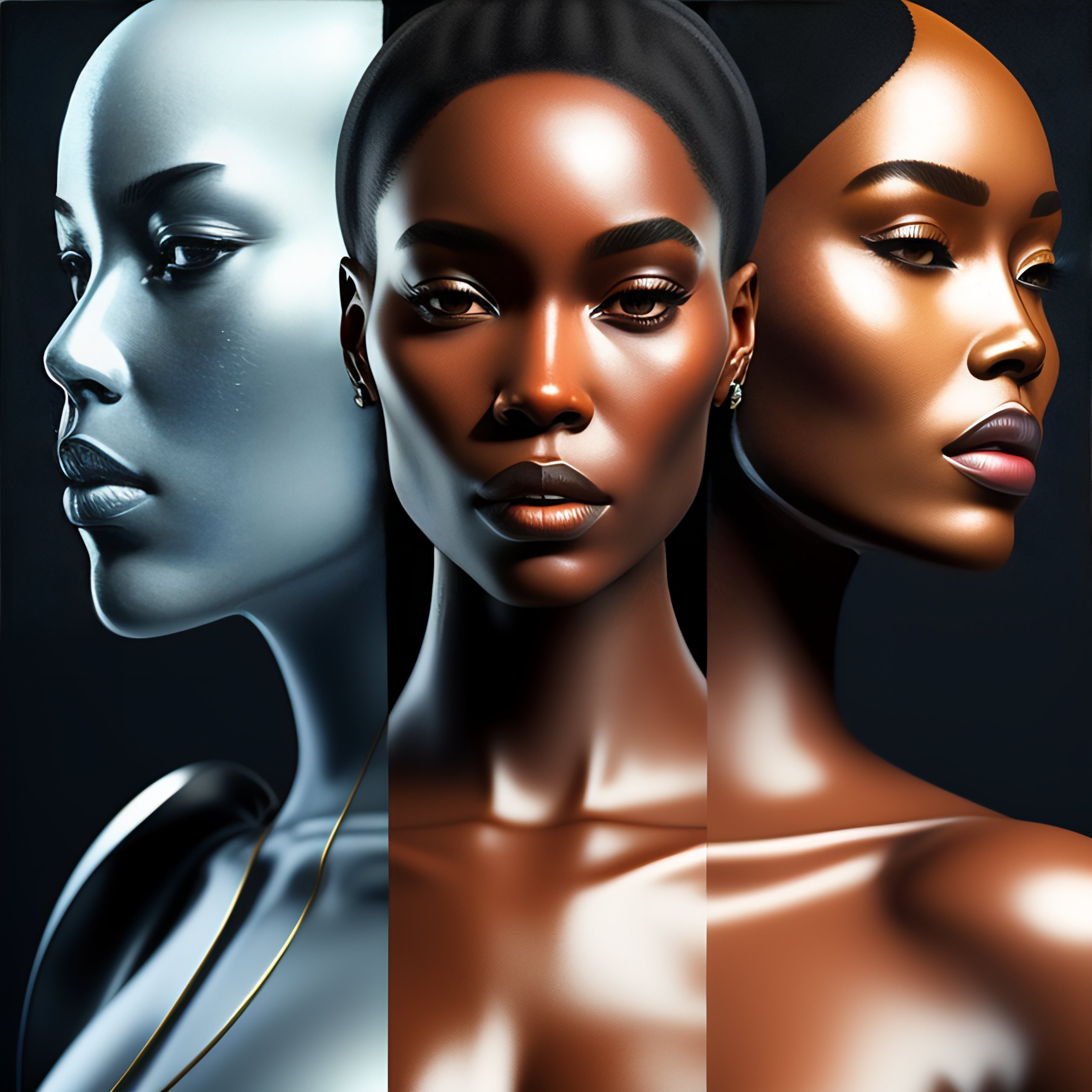 Lexica - 2D render of human evolved with biotechnology by Stuart Reeves