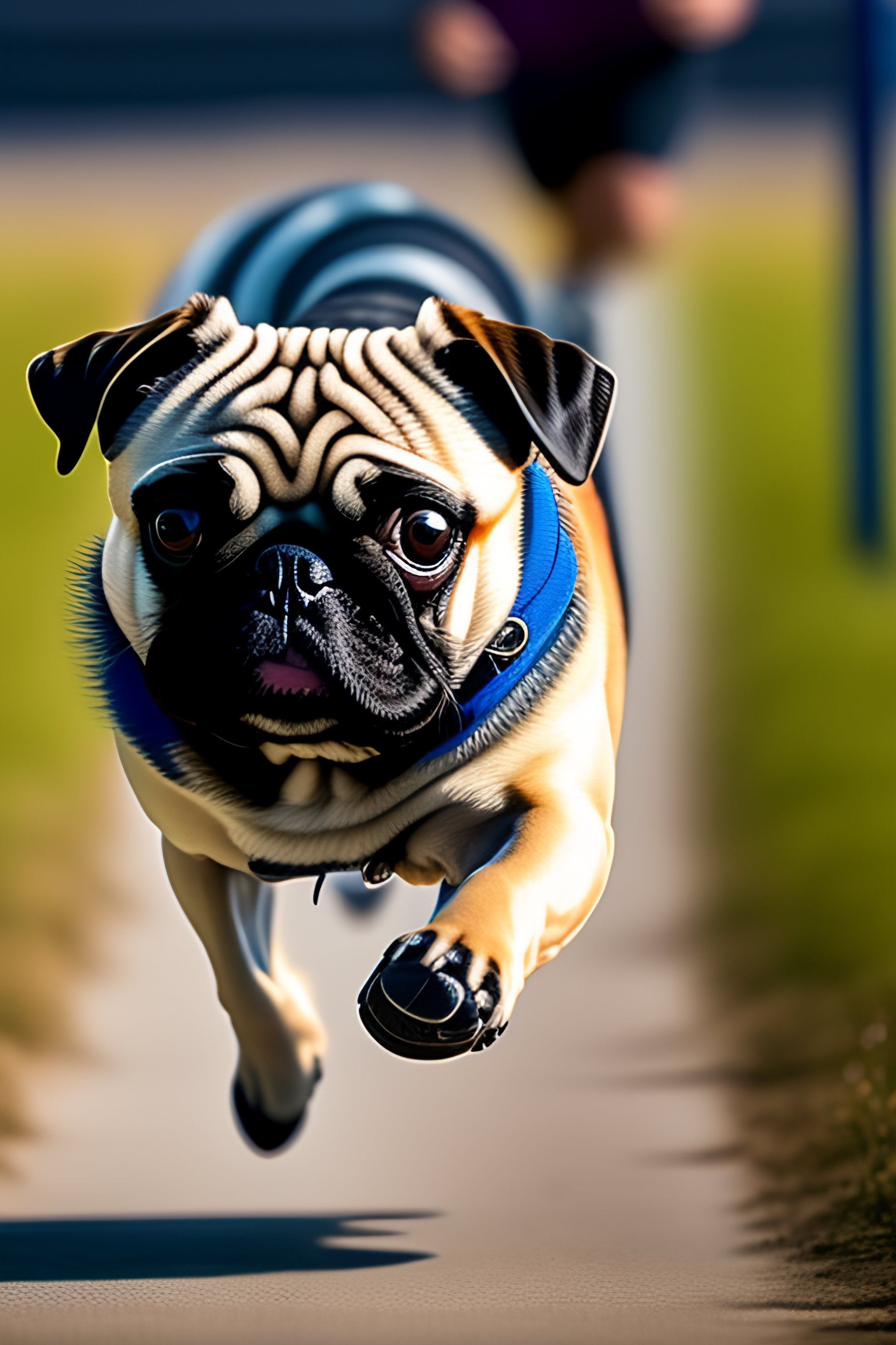 Lexica - The same pug is running into his CrossFit class late as usual ...