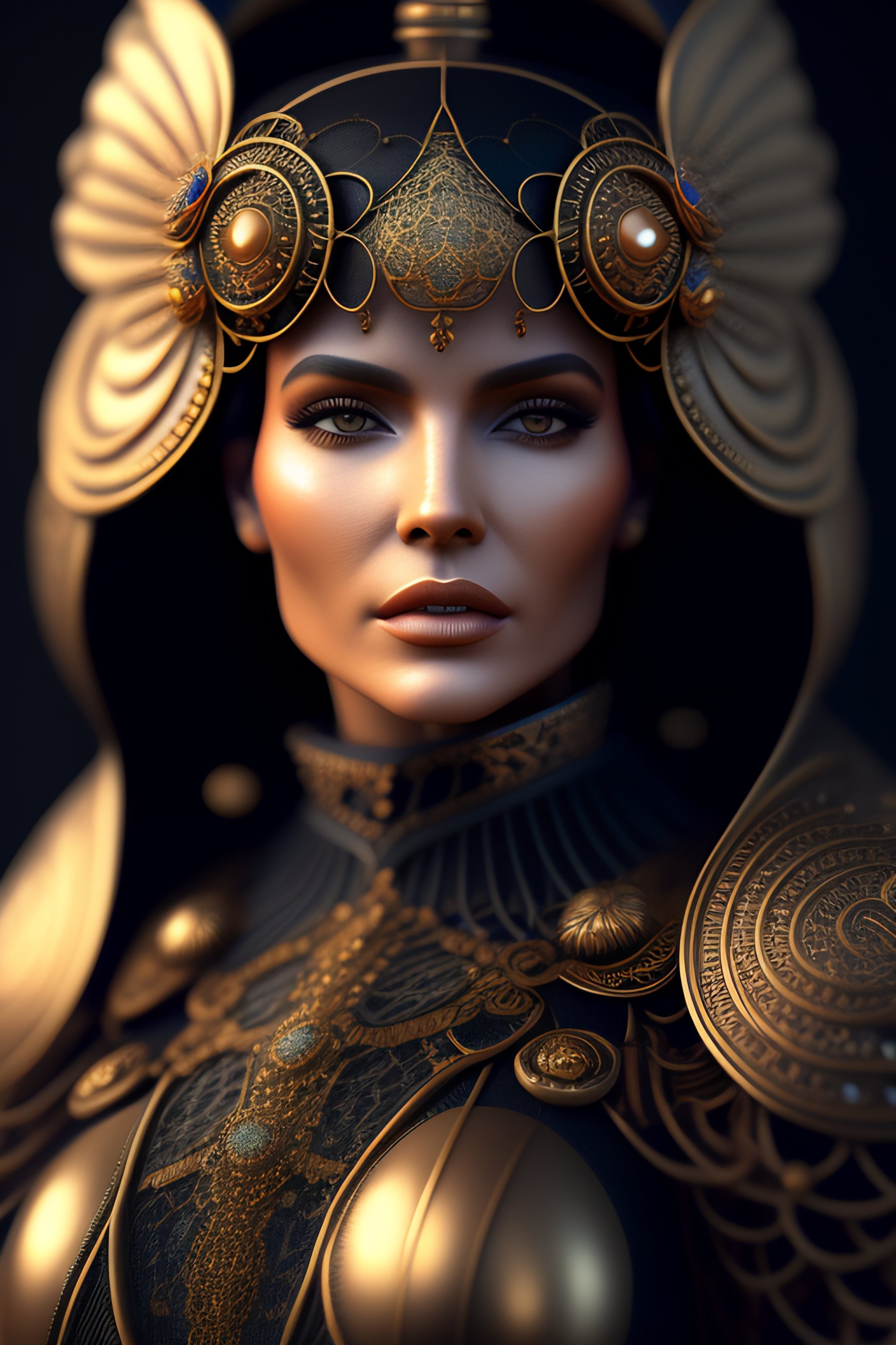 Lexica - Face coming out of a wall complex 3d render ultra detailed of ...
