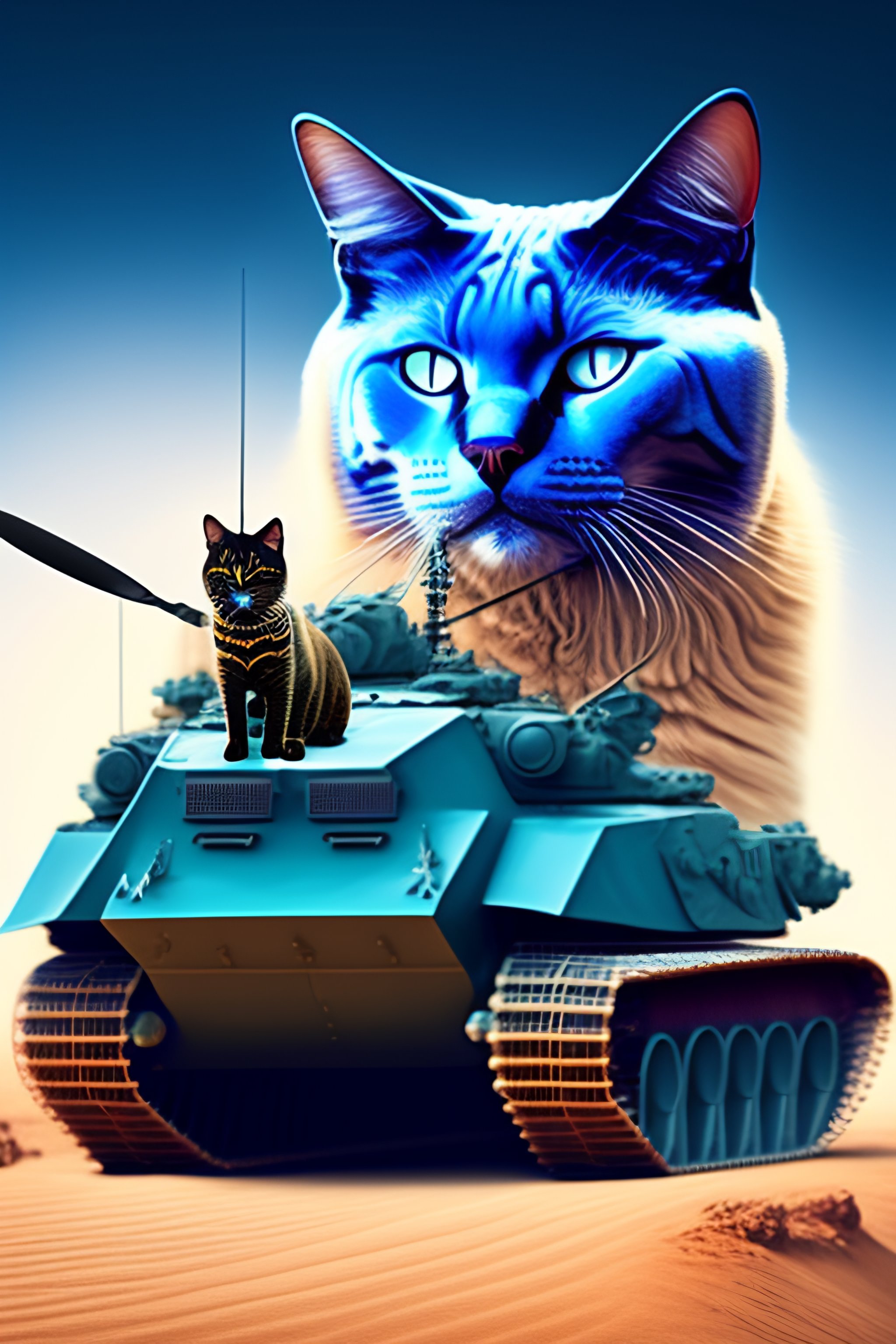 Cats Driving Tanks