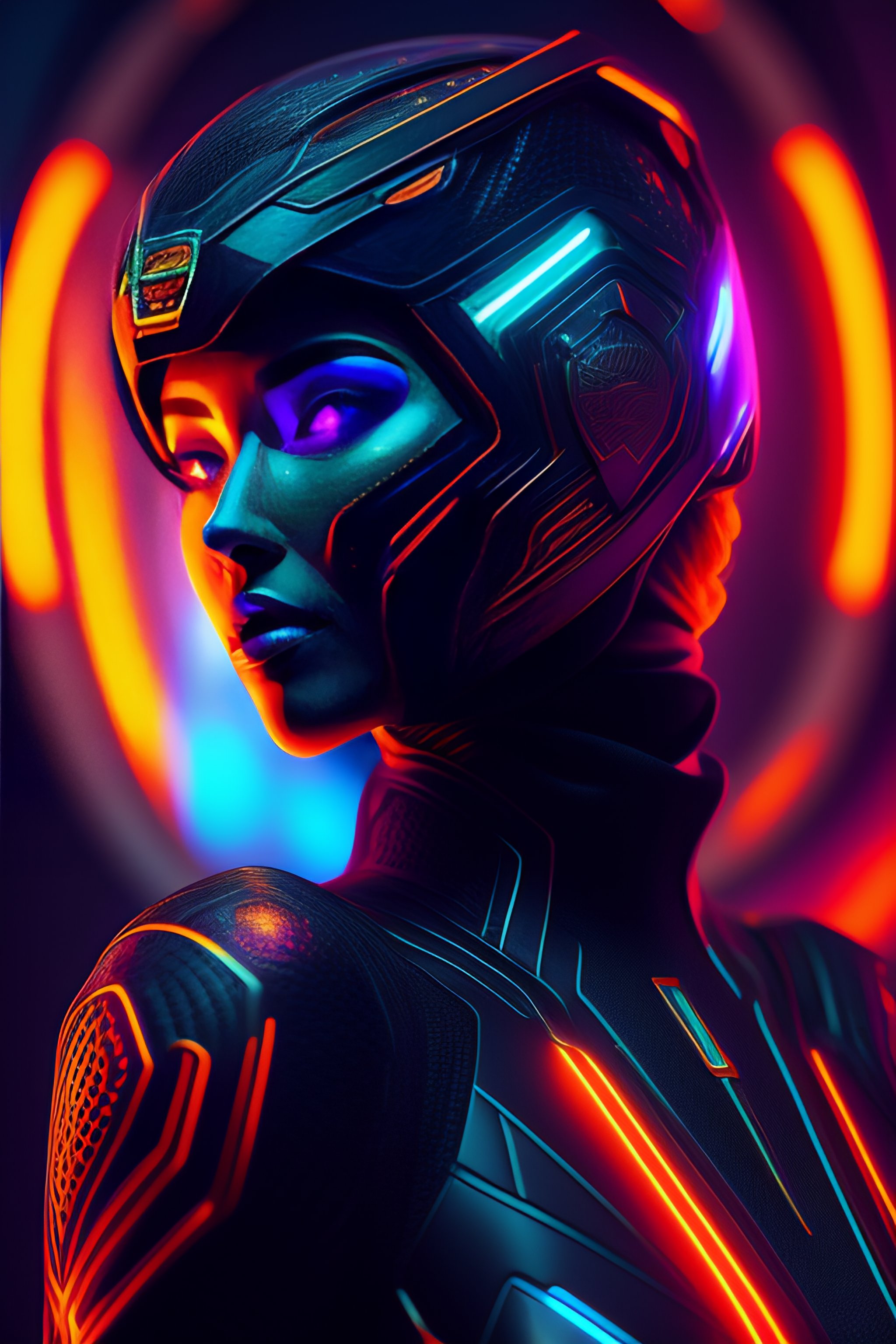 Lexica - Psychedelic tron legacy organic cyborg, hyper realistic ...