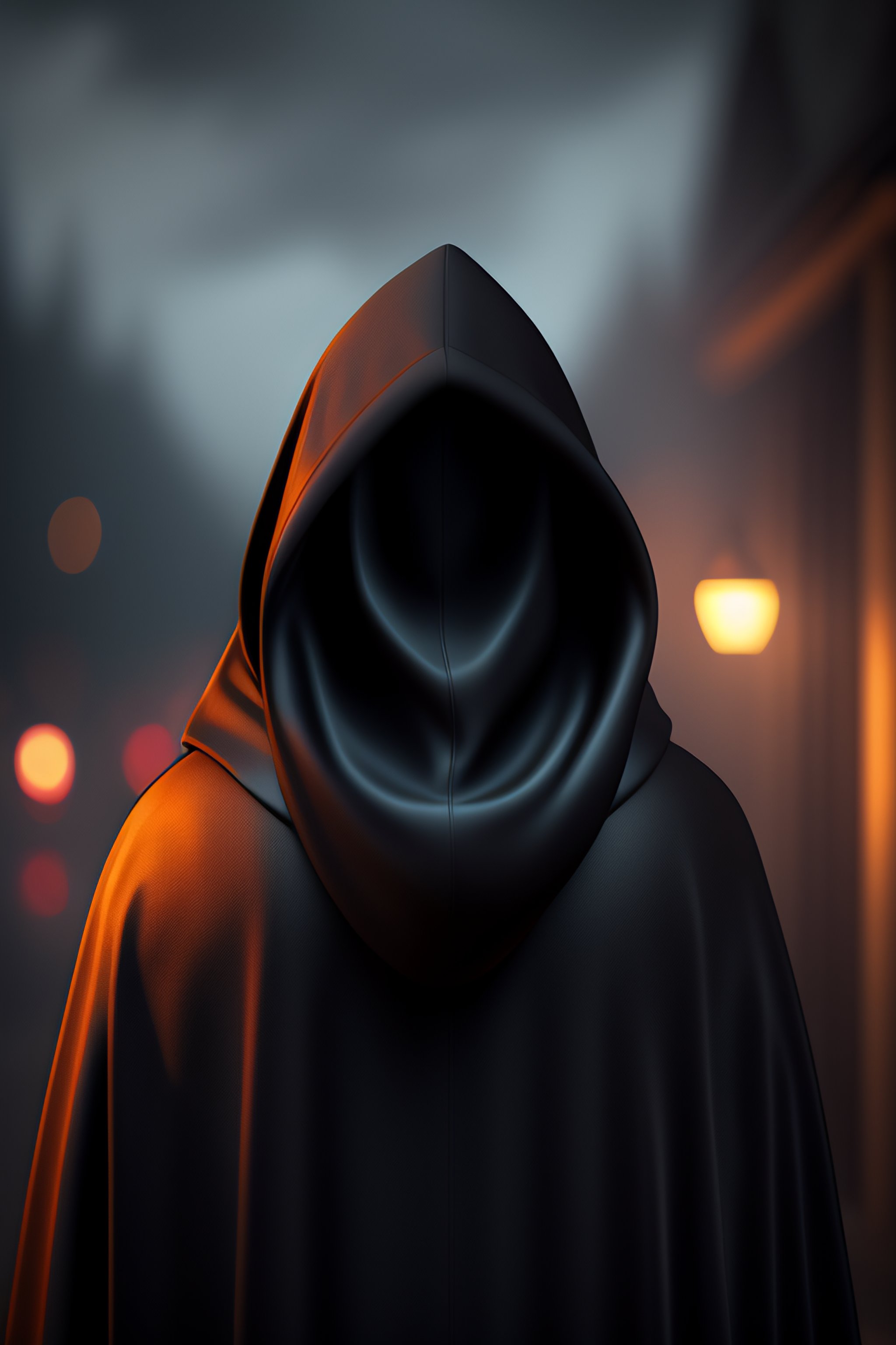 Lexica - Pixel art, hooded figure, dark, creepy, ominous, hyper ...