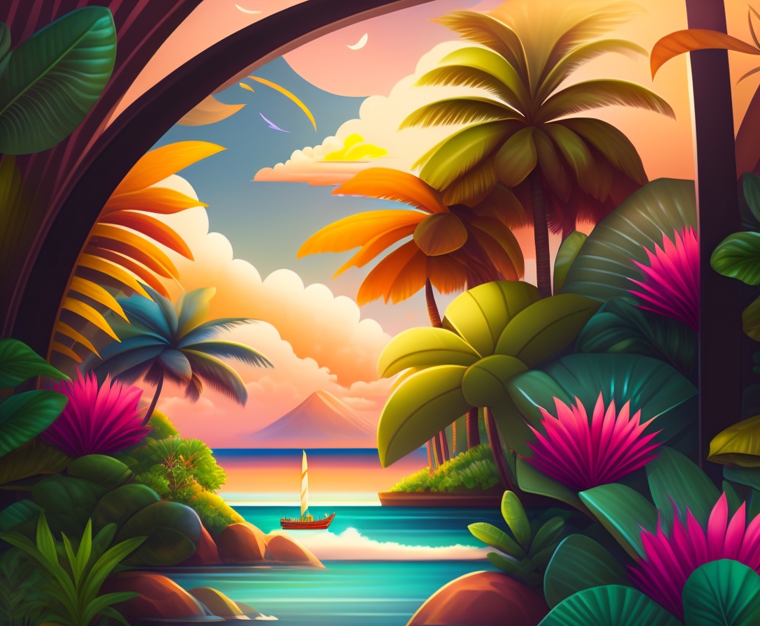 Lexica - Illustration, tropical