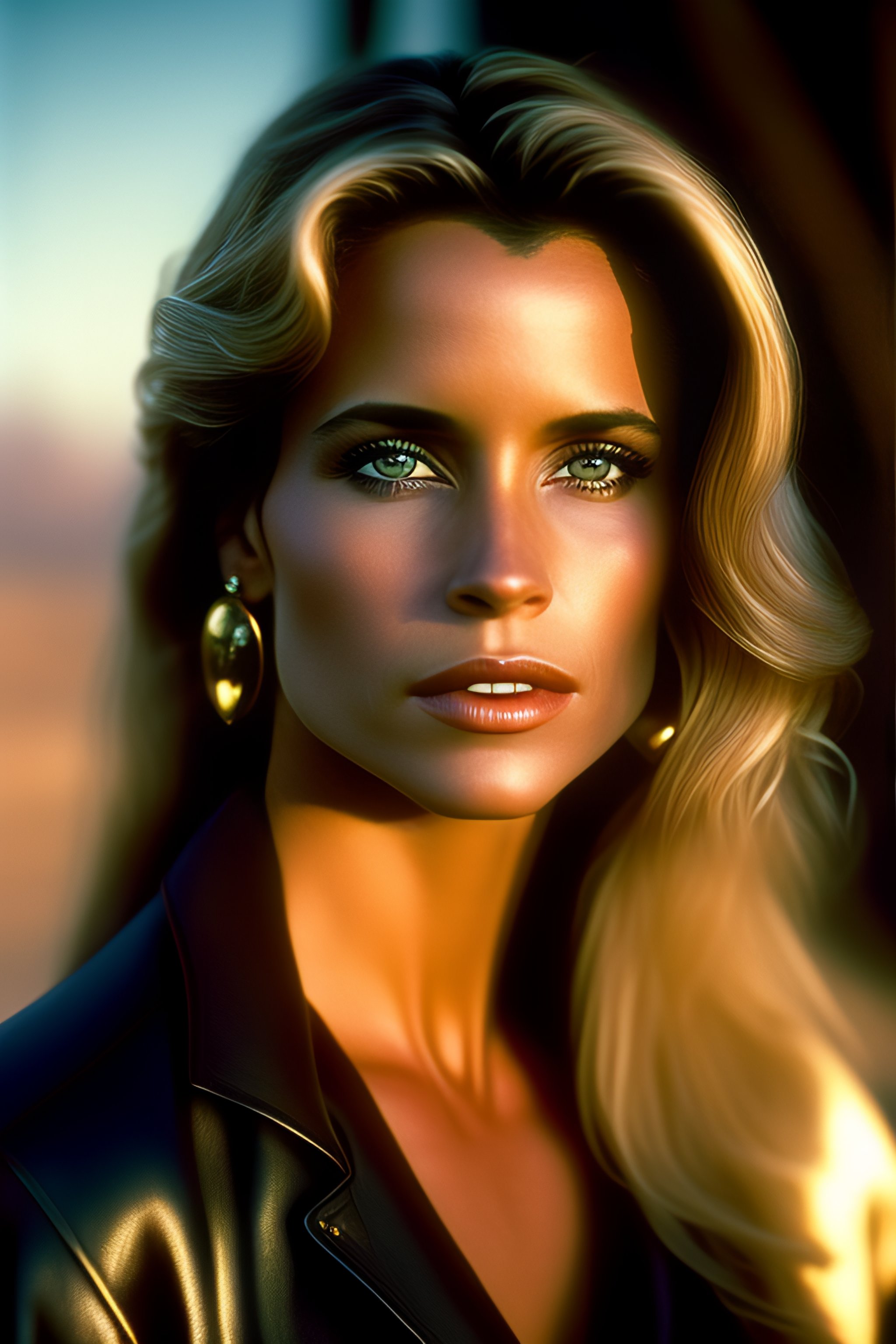 Lexica - A highly detailed cinematic headshot photograph of a beautiful ...