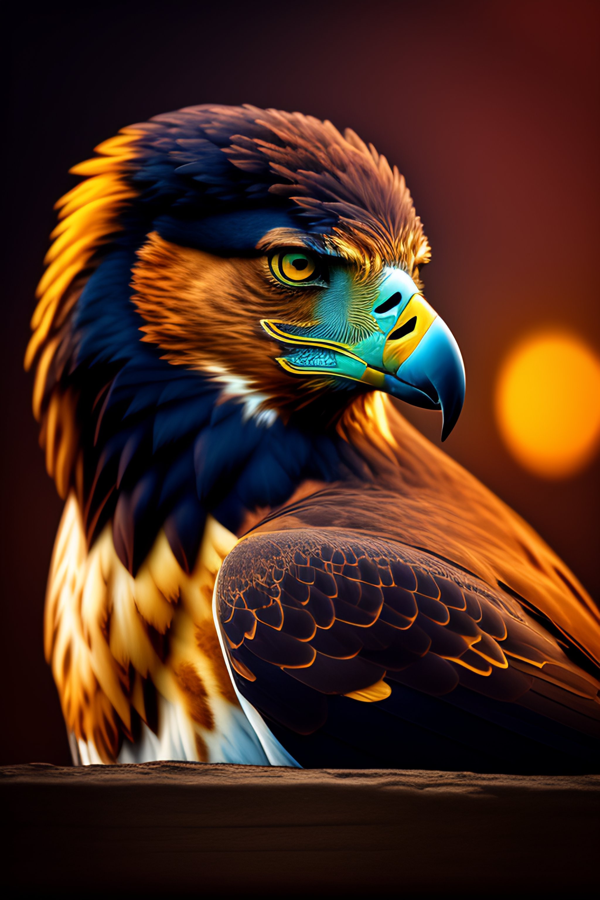 Lexica - Beautiful sharp full golden eagle with beautiful paws ai art ...