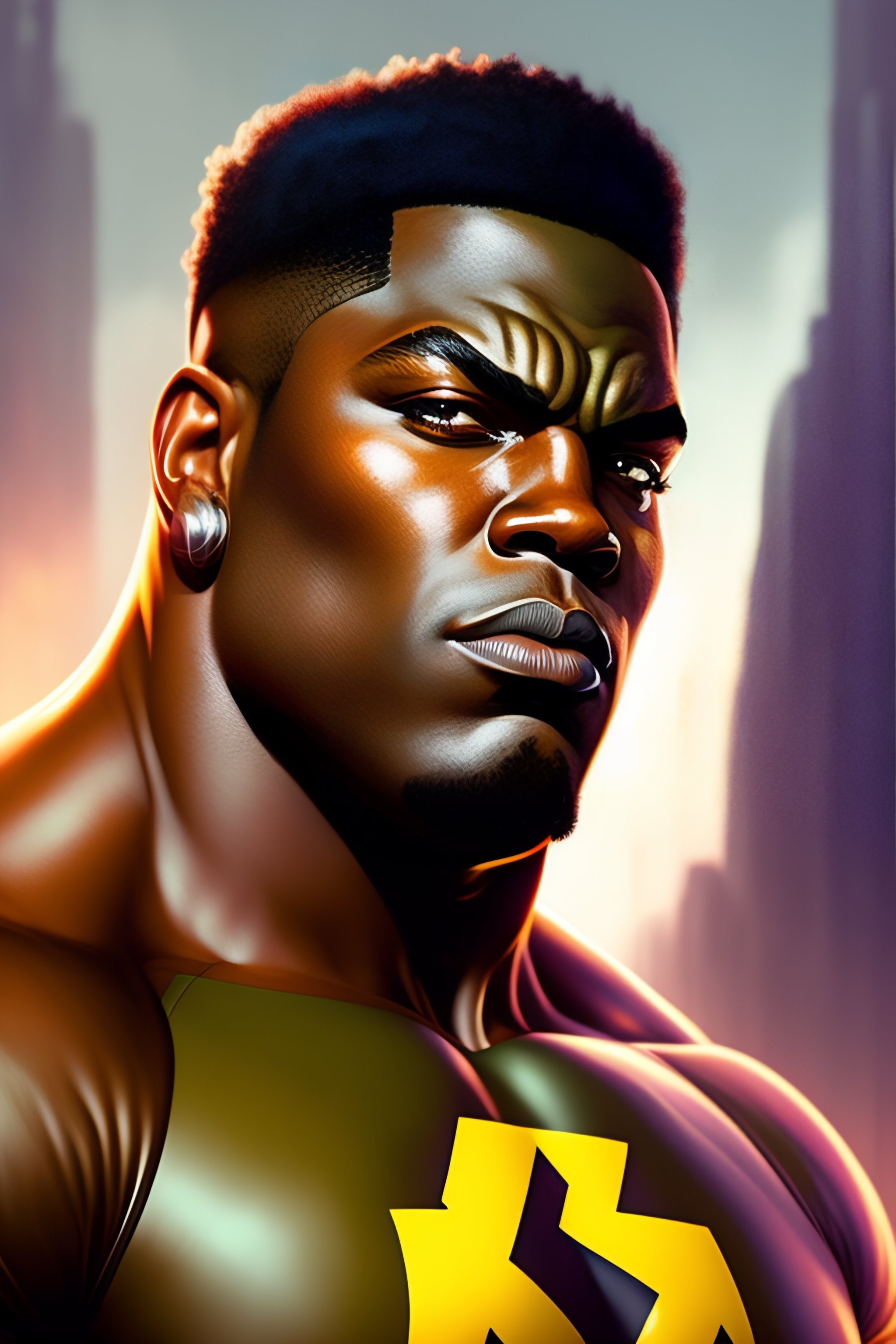 Lexica - Portrait of rapper christopher wallace dressed as superhero ...