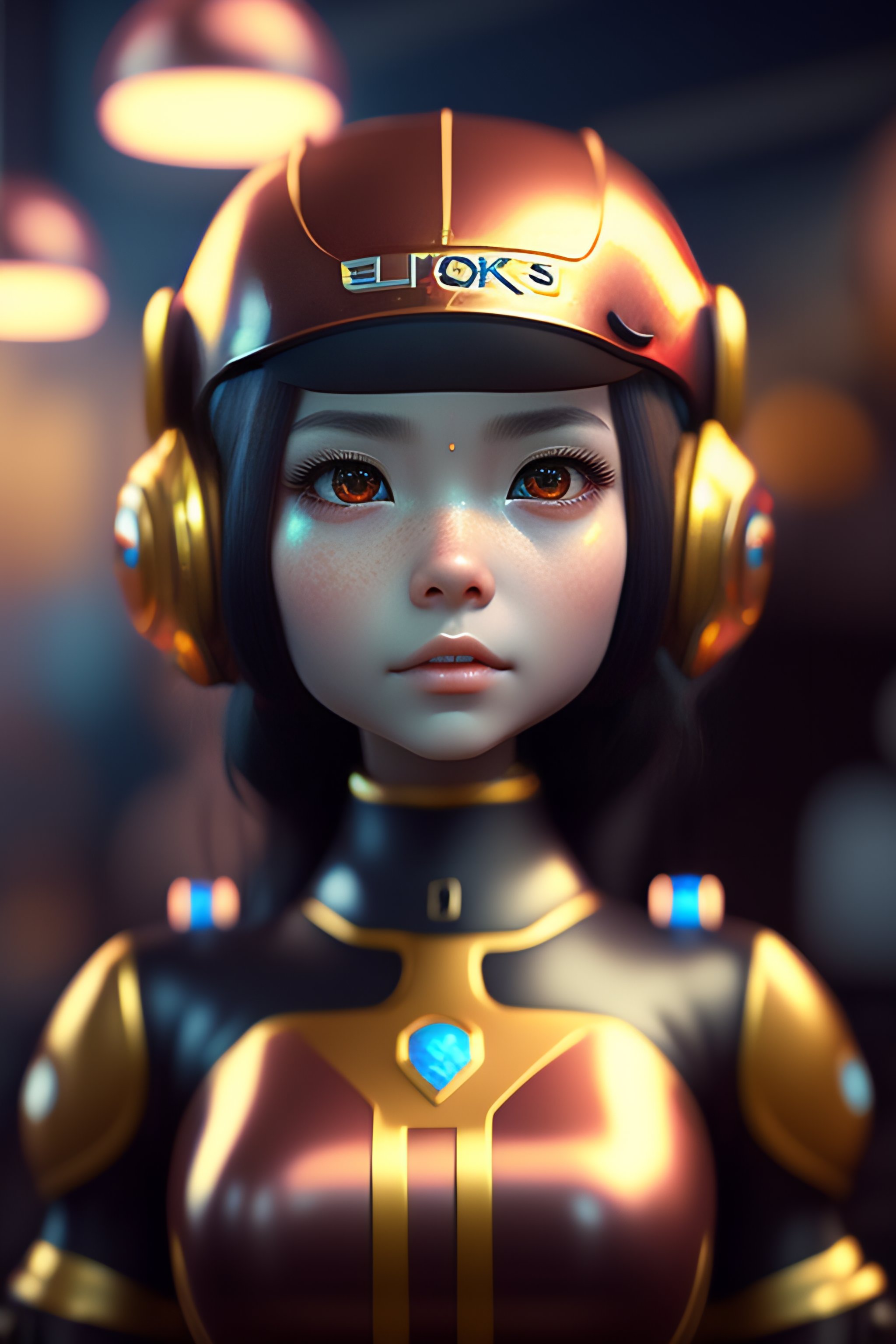 Lexica - Electronik girl robot and ofice ,unreal engine, cozy indoor ...