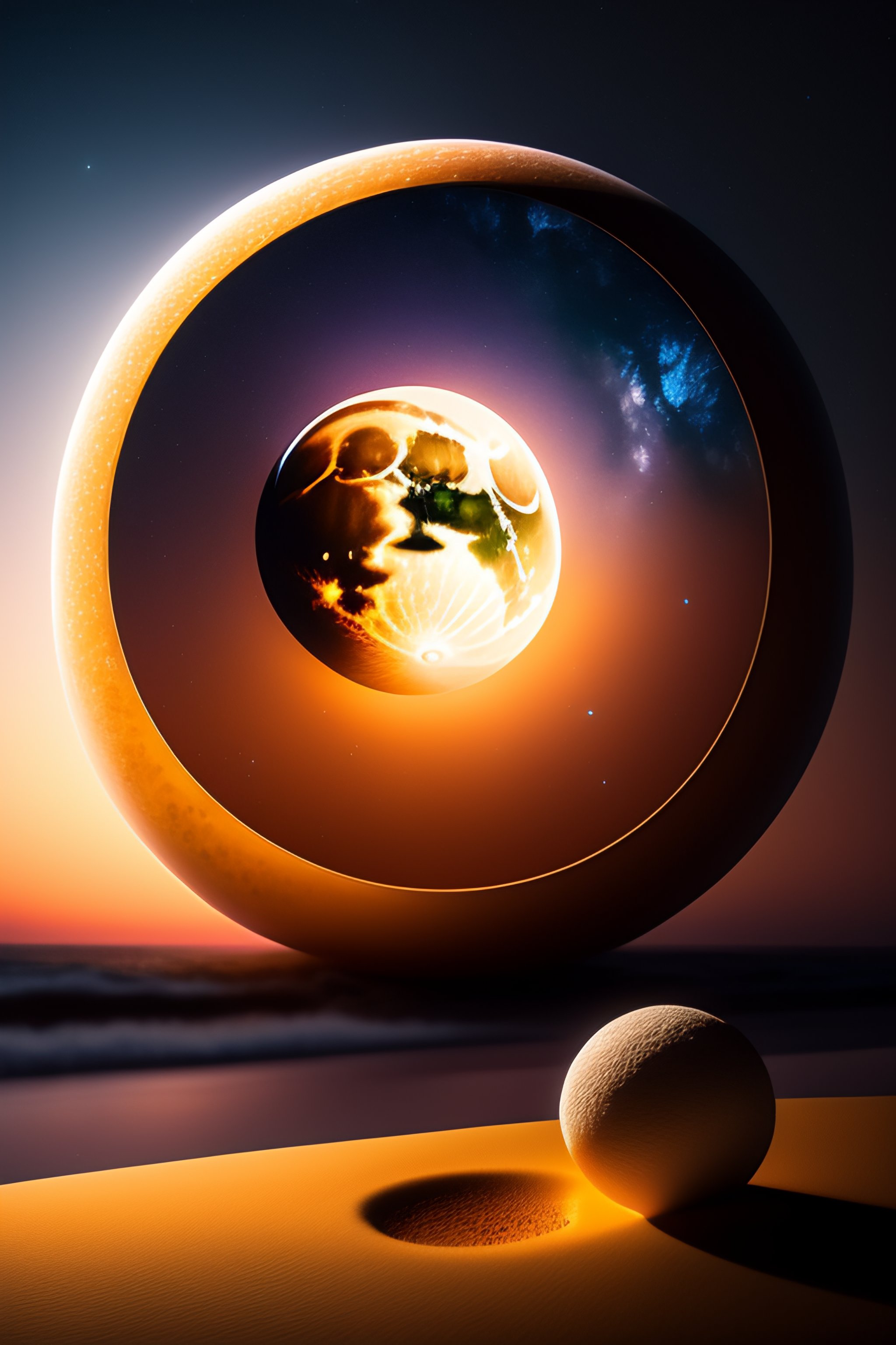 Lexica - A hyper realistic photo of the honey moon, highly detailed ...