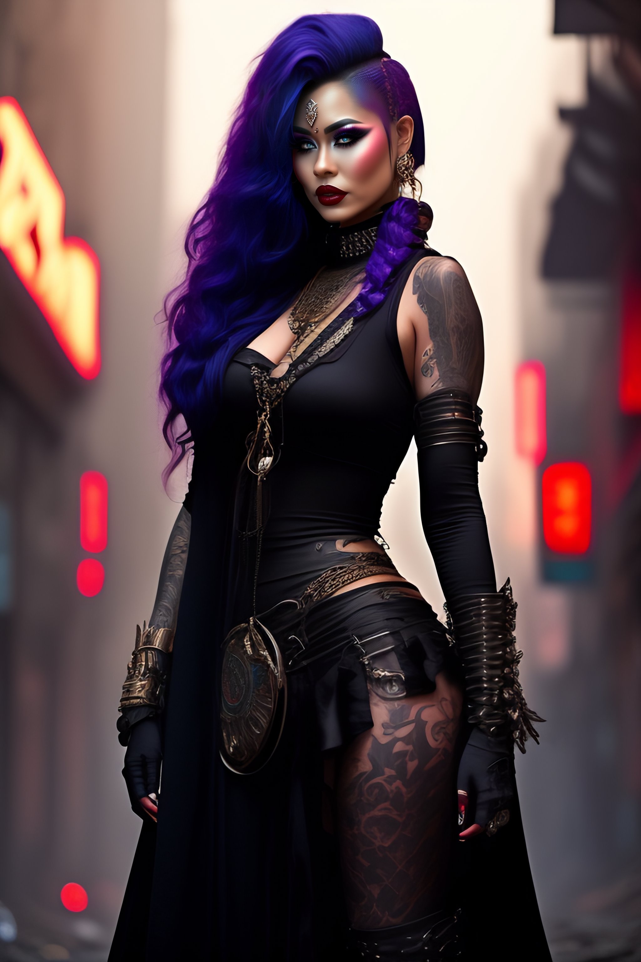 Lexica - "tattooed bodies, piercings, alternative fashion, gothic makeup, cosplay costumes ...