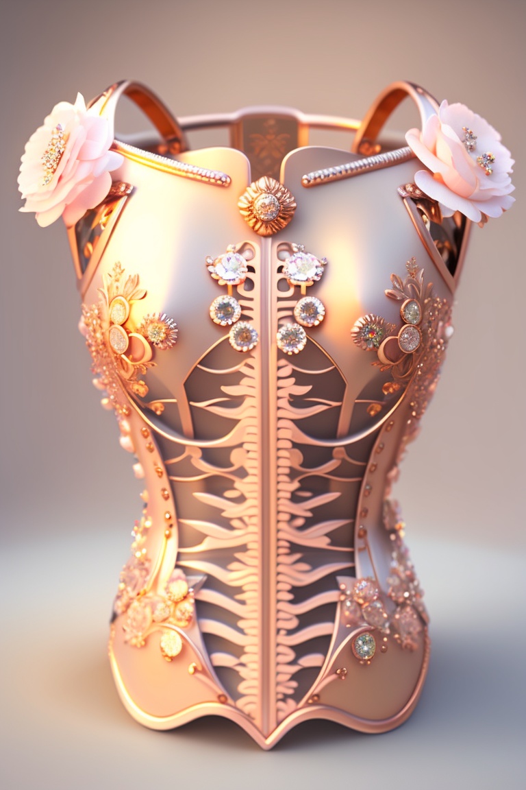 Lexica - 1950;s female skeleton bones corset encrusted with lots of ...