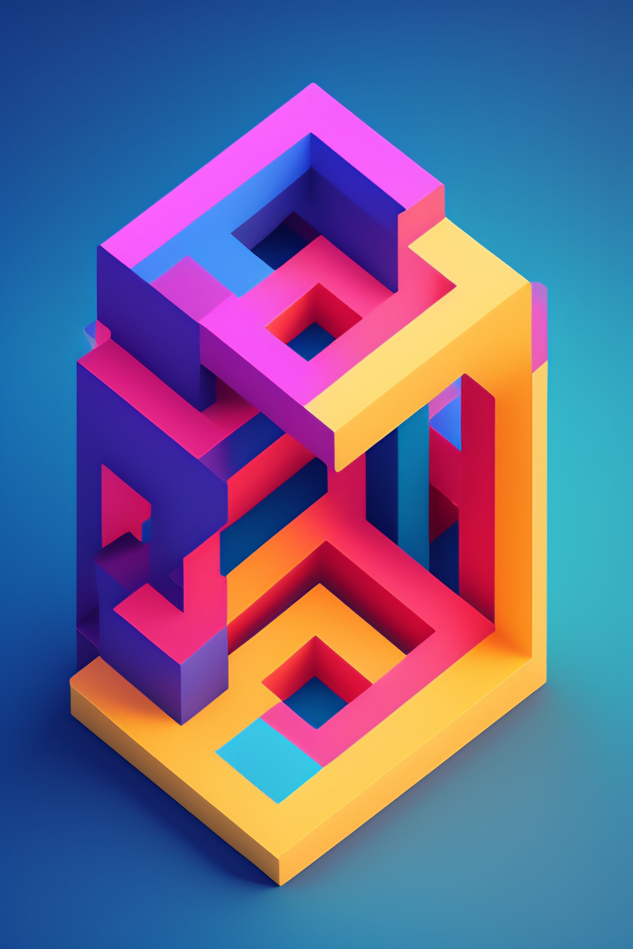 Lexica - 3d geometric shapes, vibrant colors, unsplash wallpaper ...