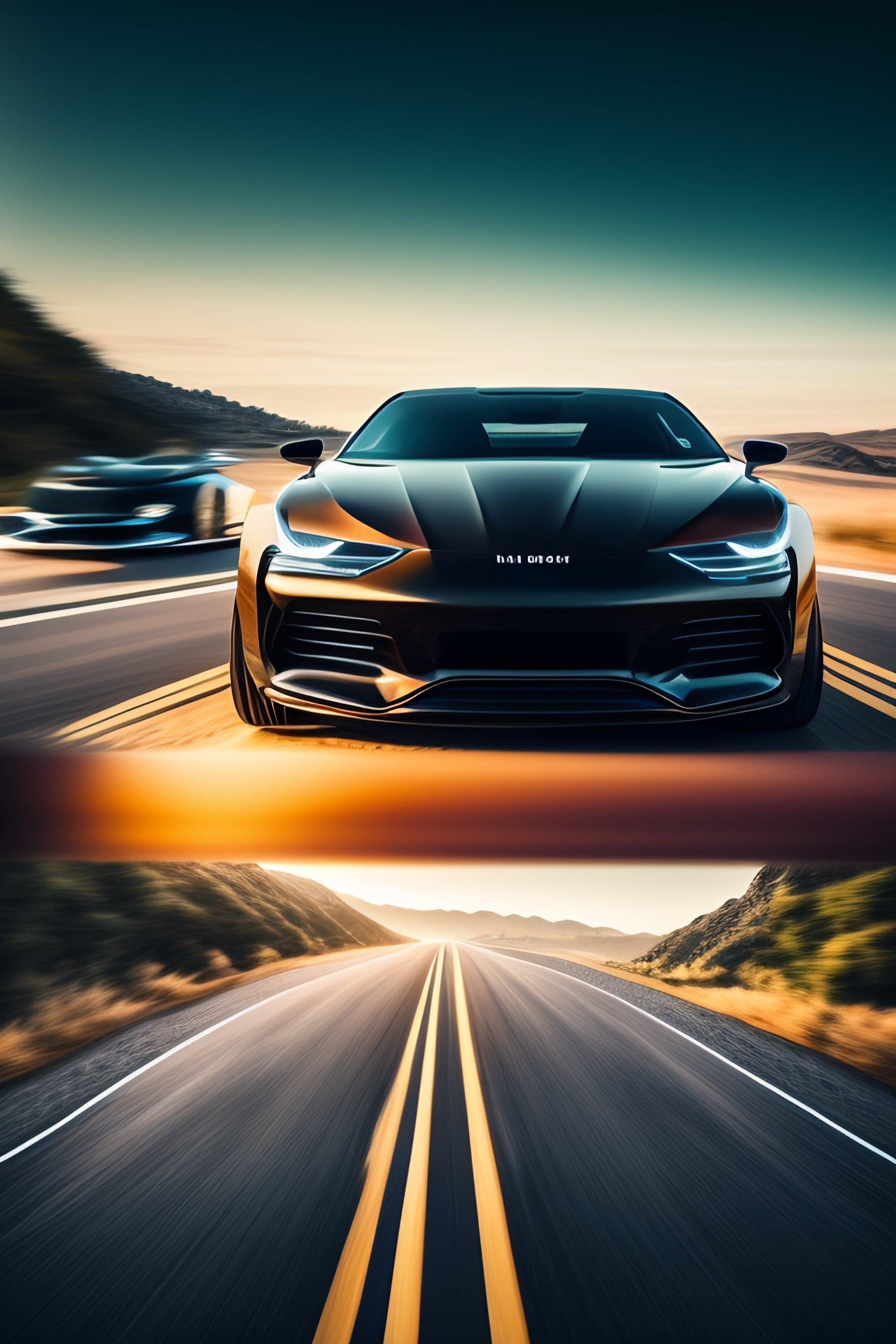 Lexica - Two cars passing each other, high five through driver's side ...