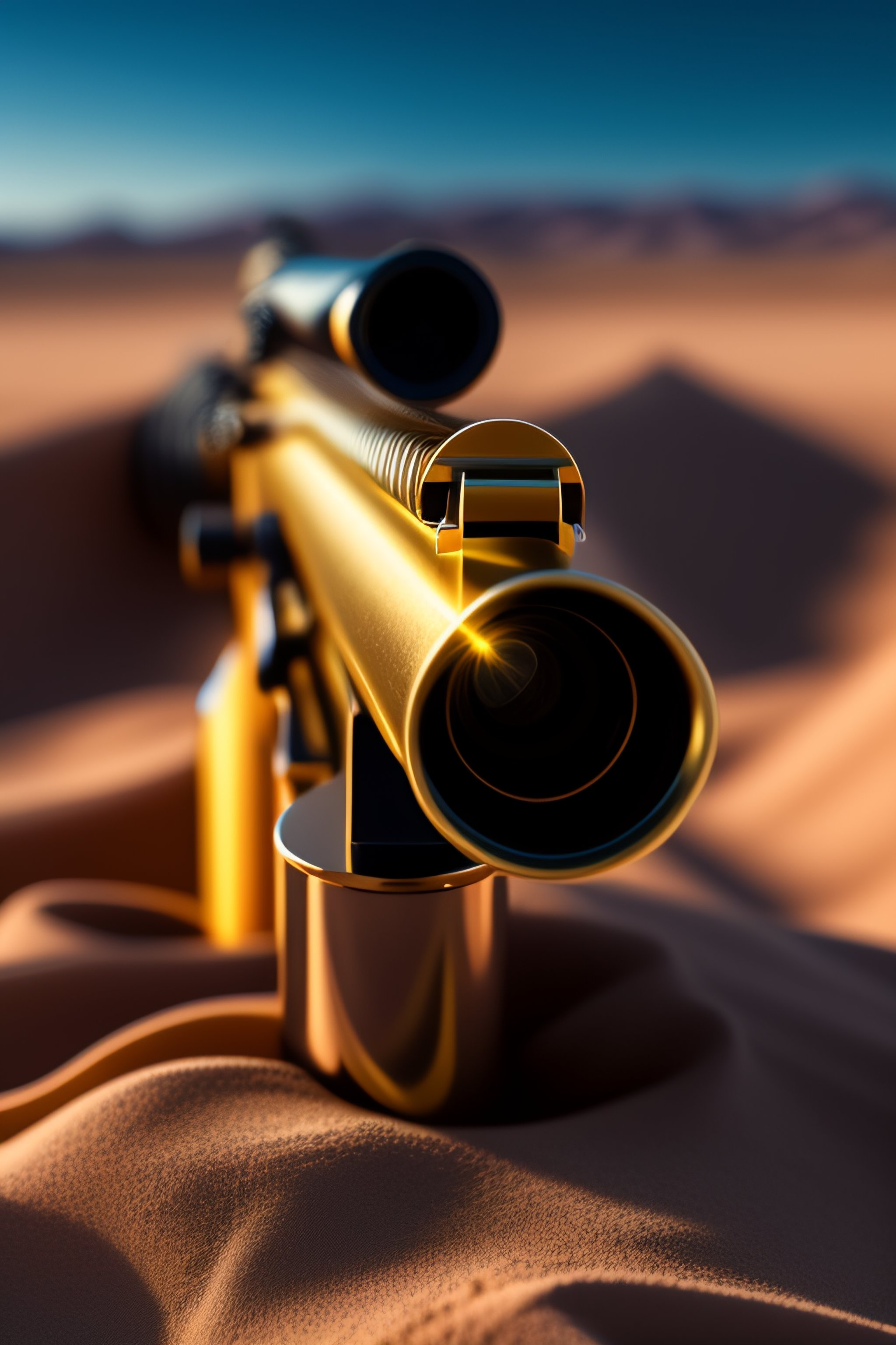 Lexica - Full frame image of 50-caliber gun