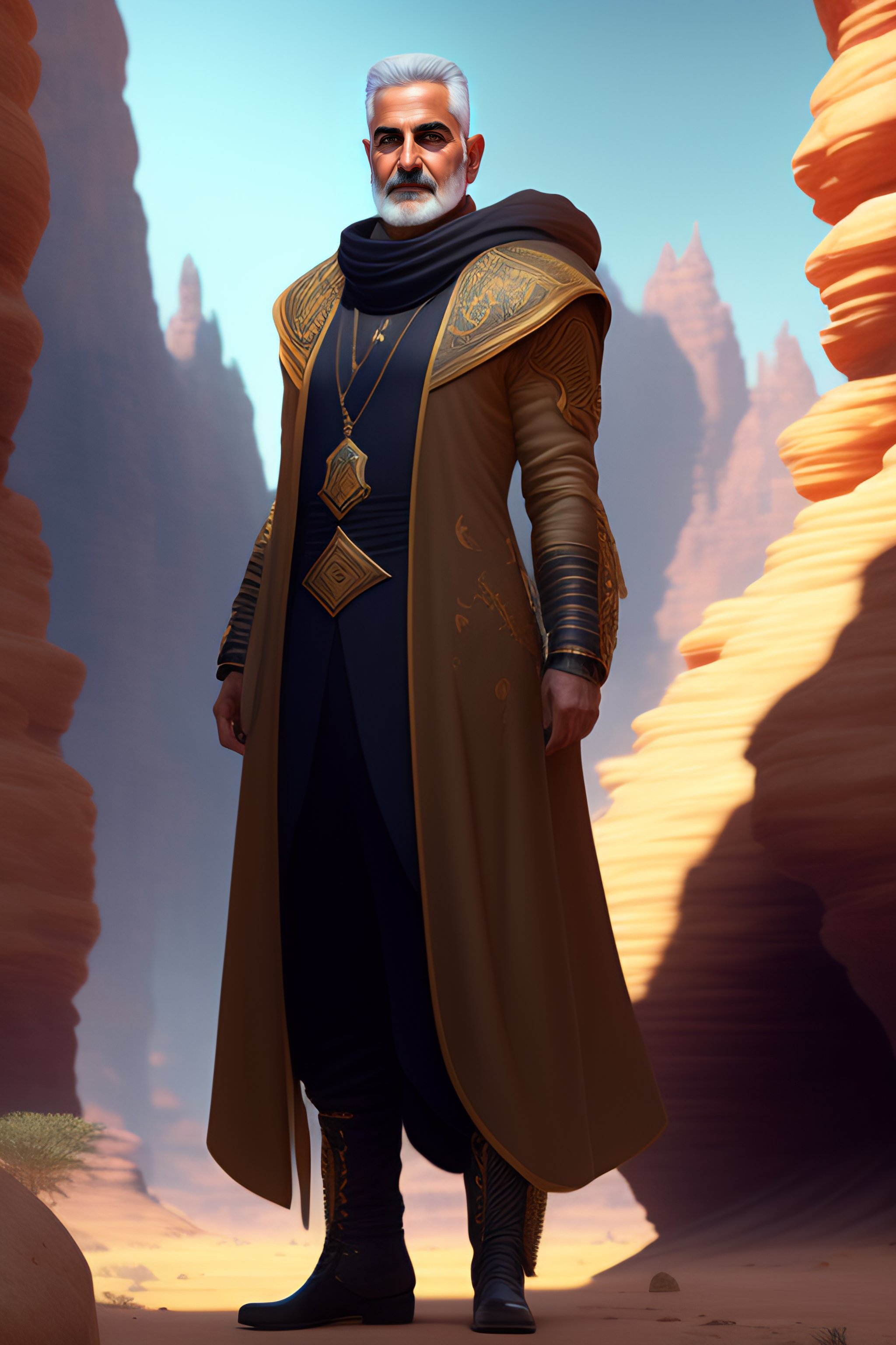 Lexica - Highly detailed full body of qasem soleimani with Angelina ...