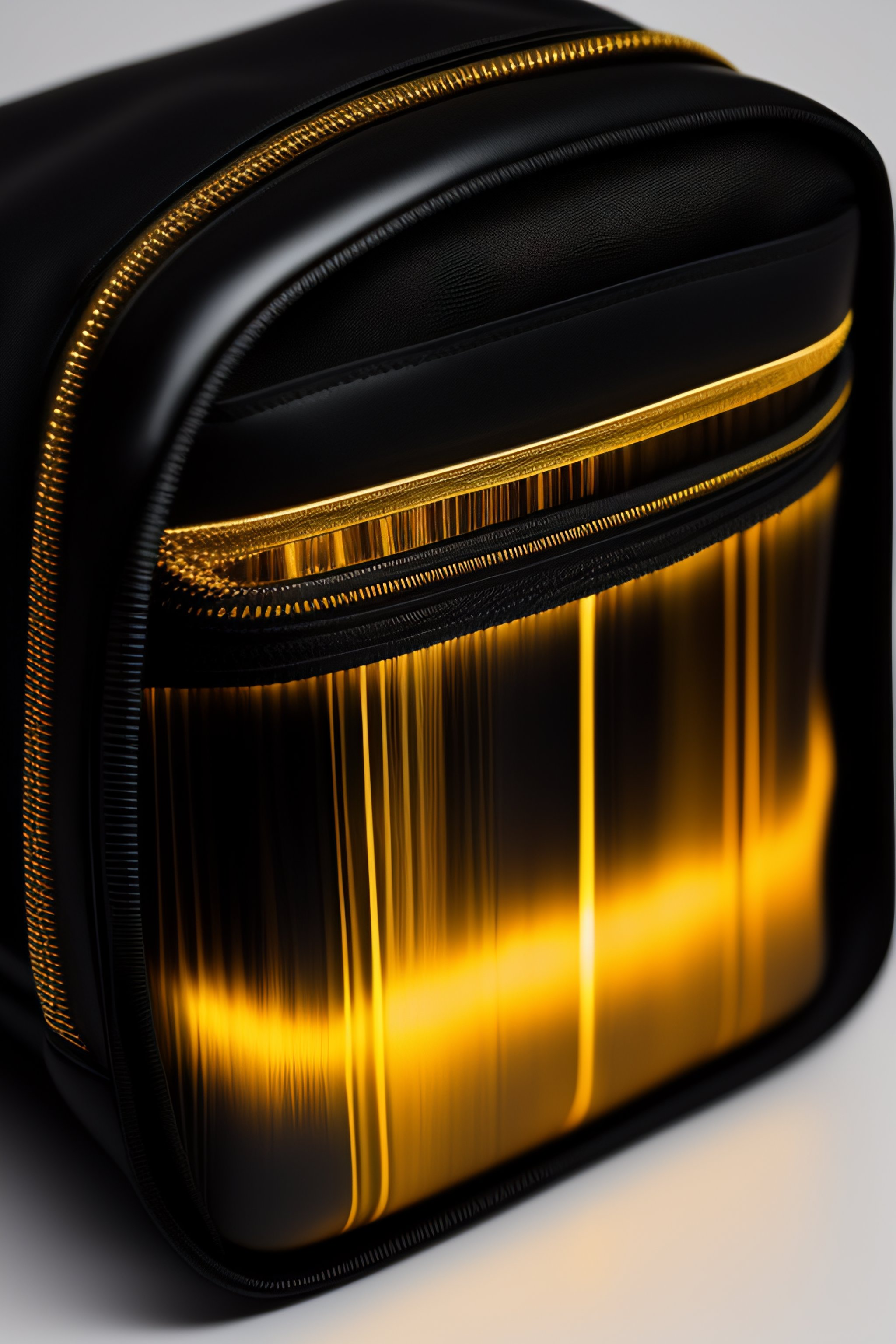 Lexica - Fiber optic bag in black and gold