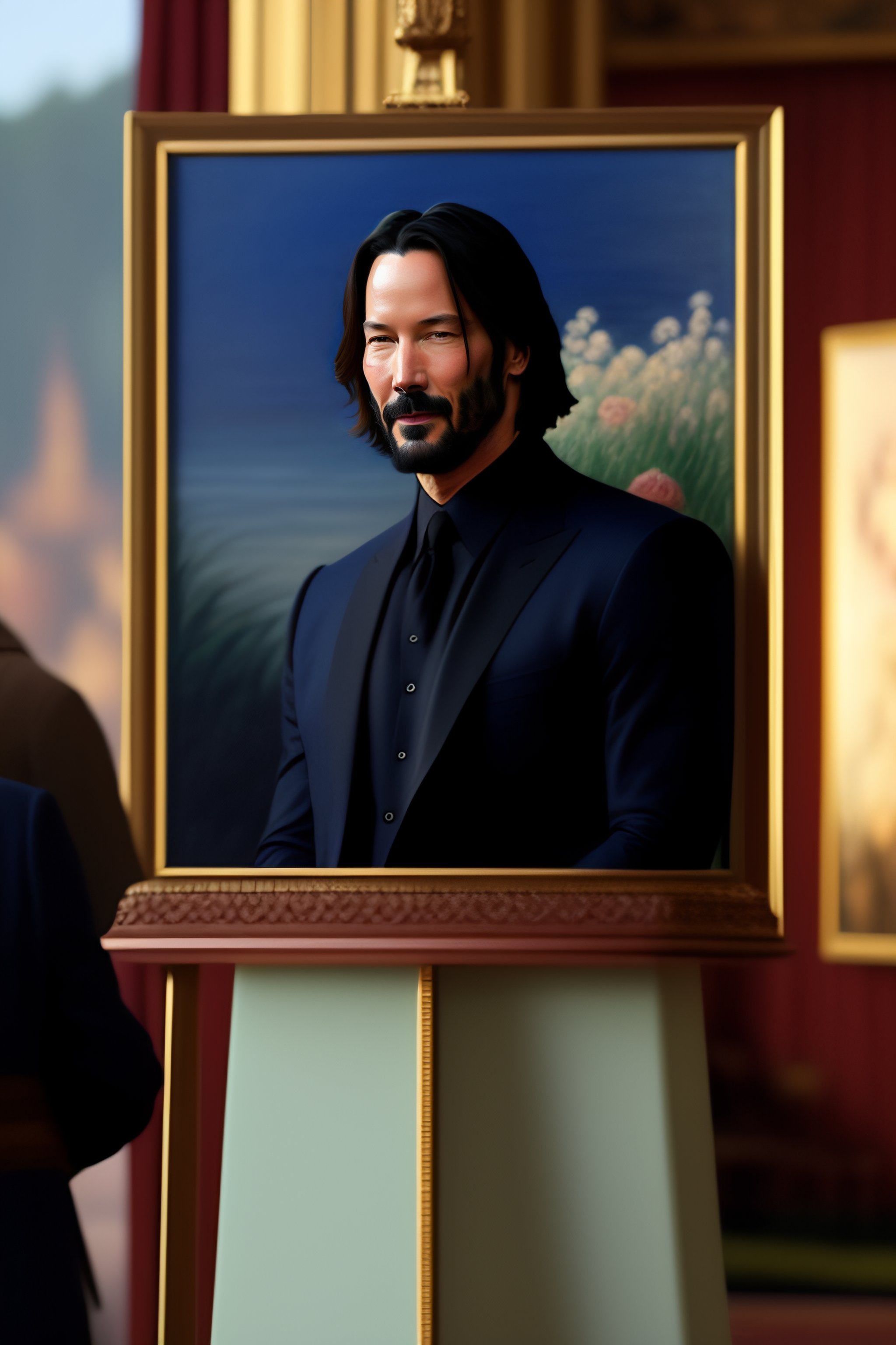 Lexica - Keanu Reeves in a painting by Monet