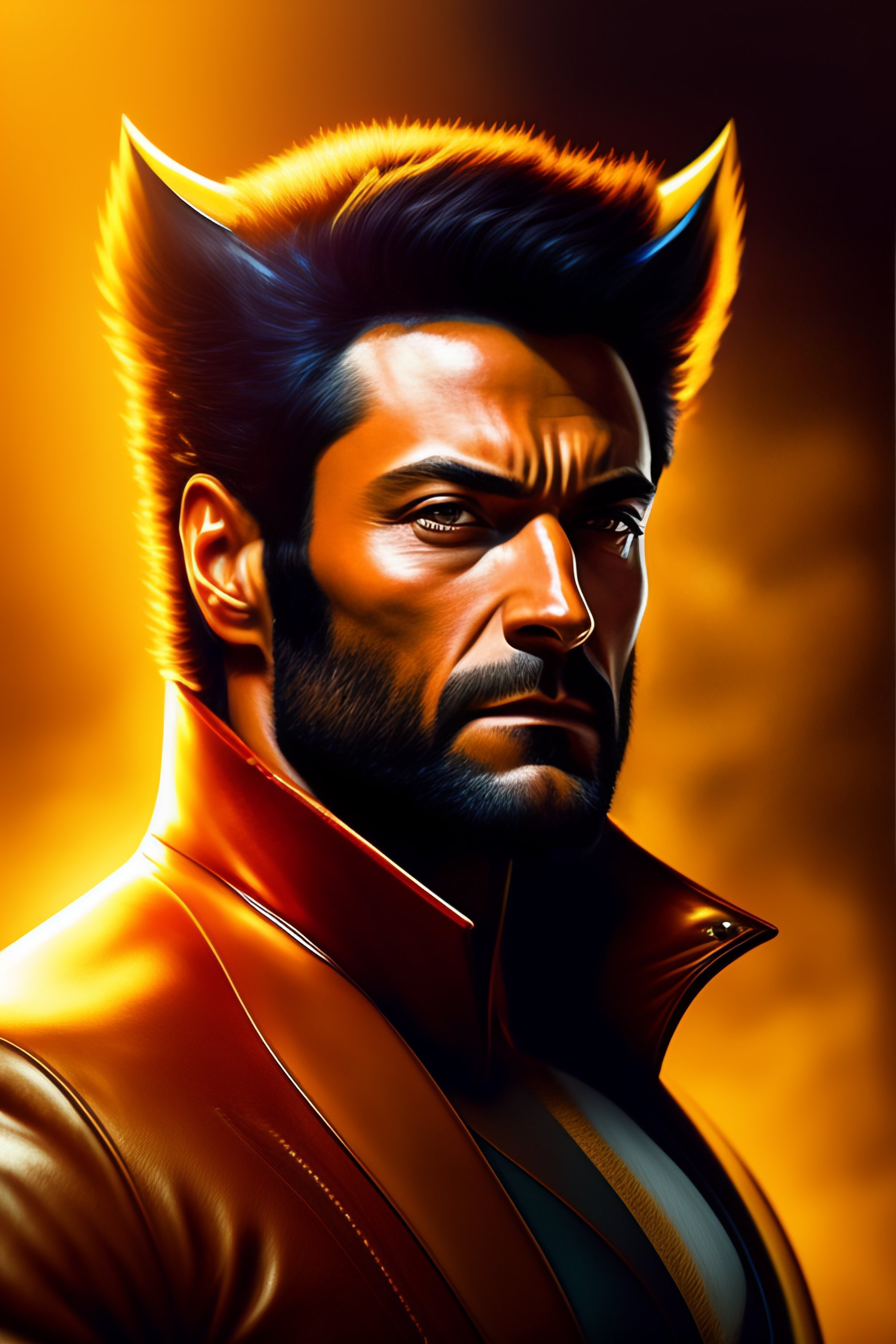 Lexica - Wolverine portrait, HQ