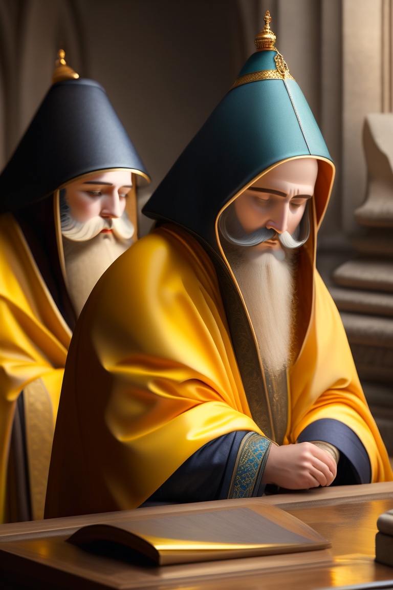 Lexica - Scribes with robes, veiled faces