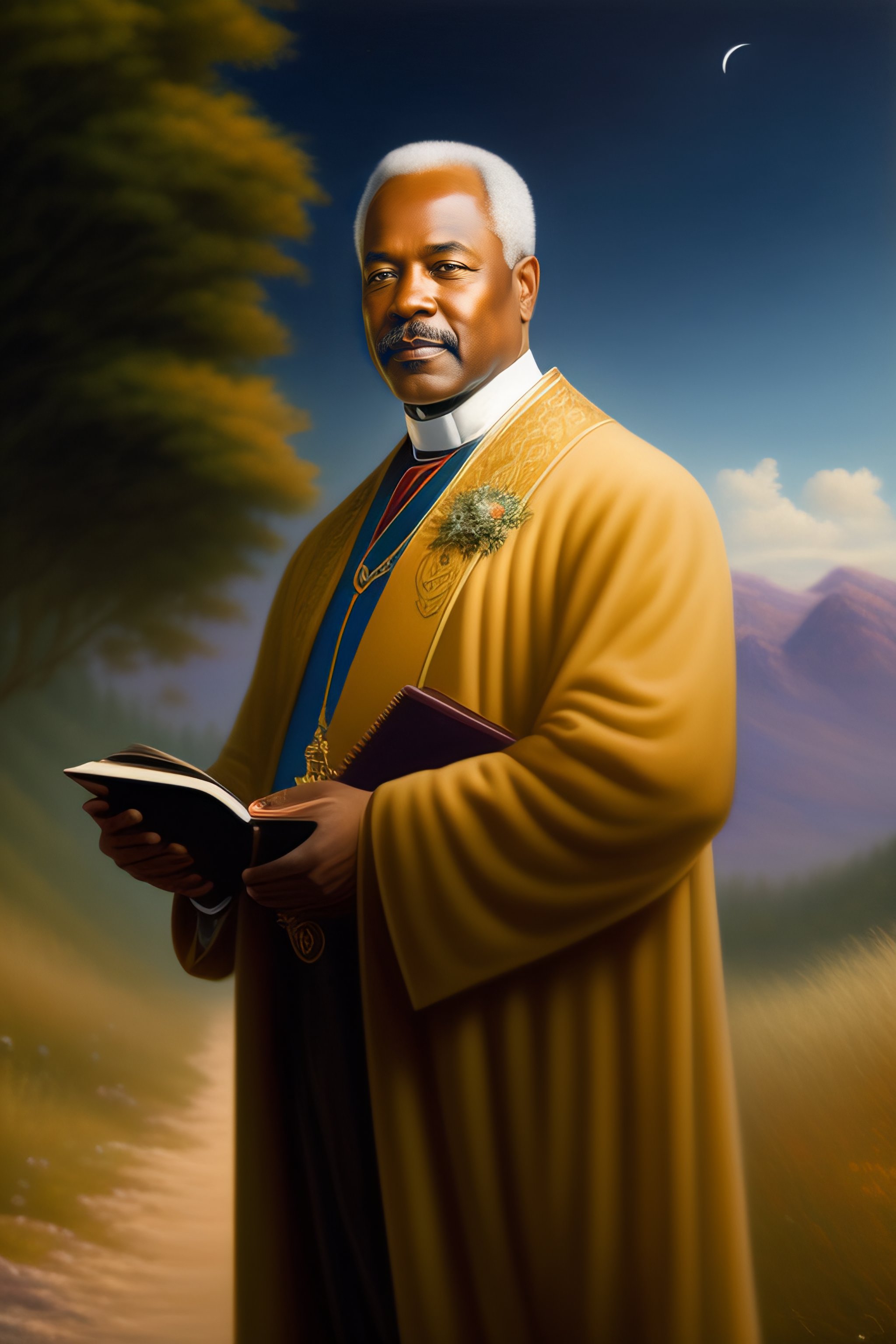 Lexica - Reverend with book in hand