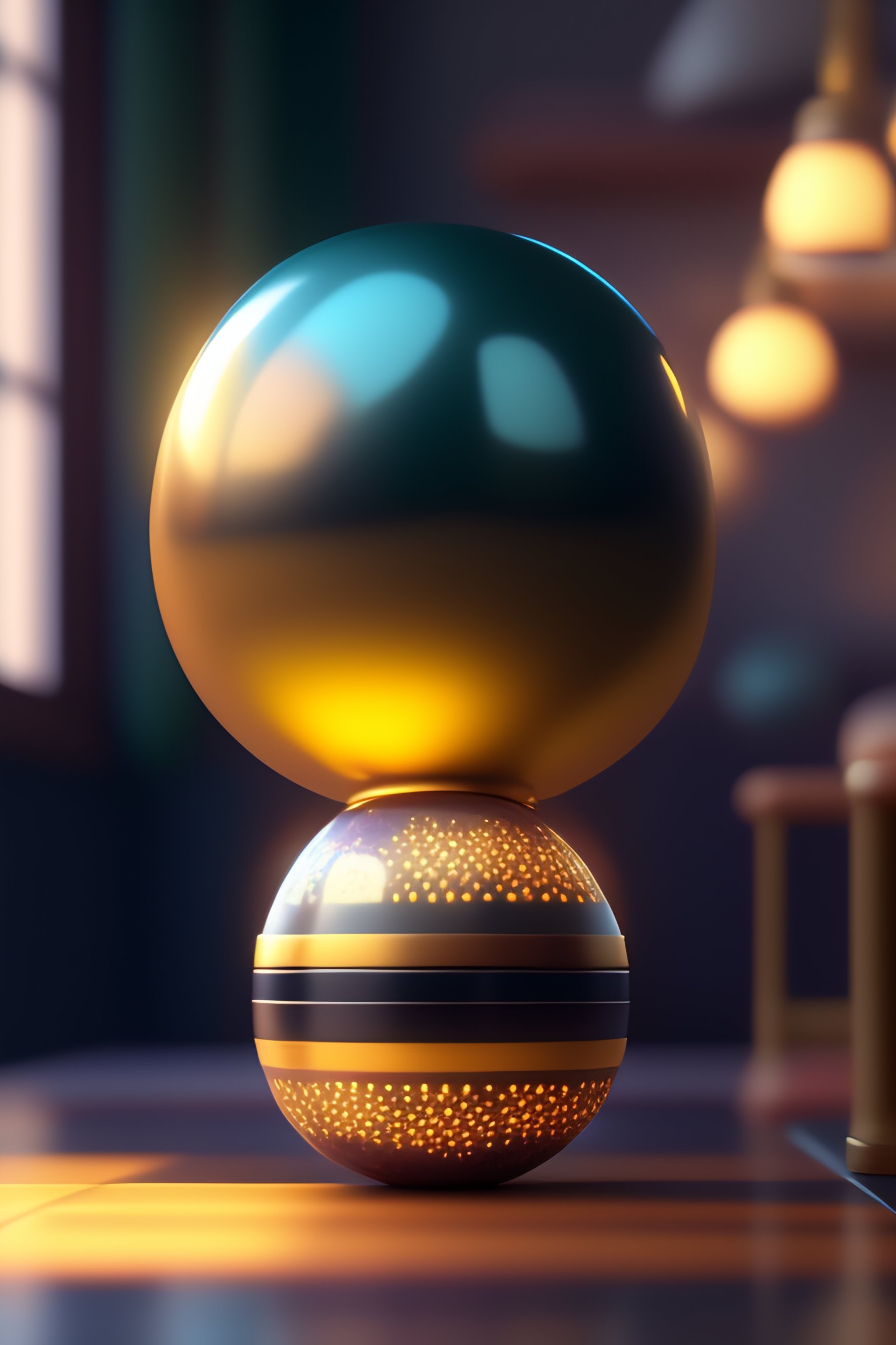 Lexica - Electronic ball character, unreal engine, cozy indoor lighting ...