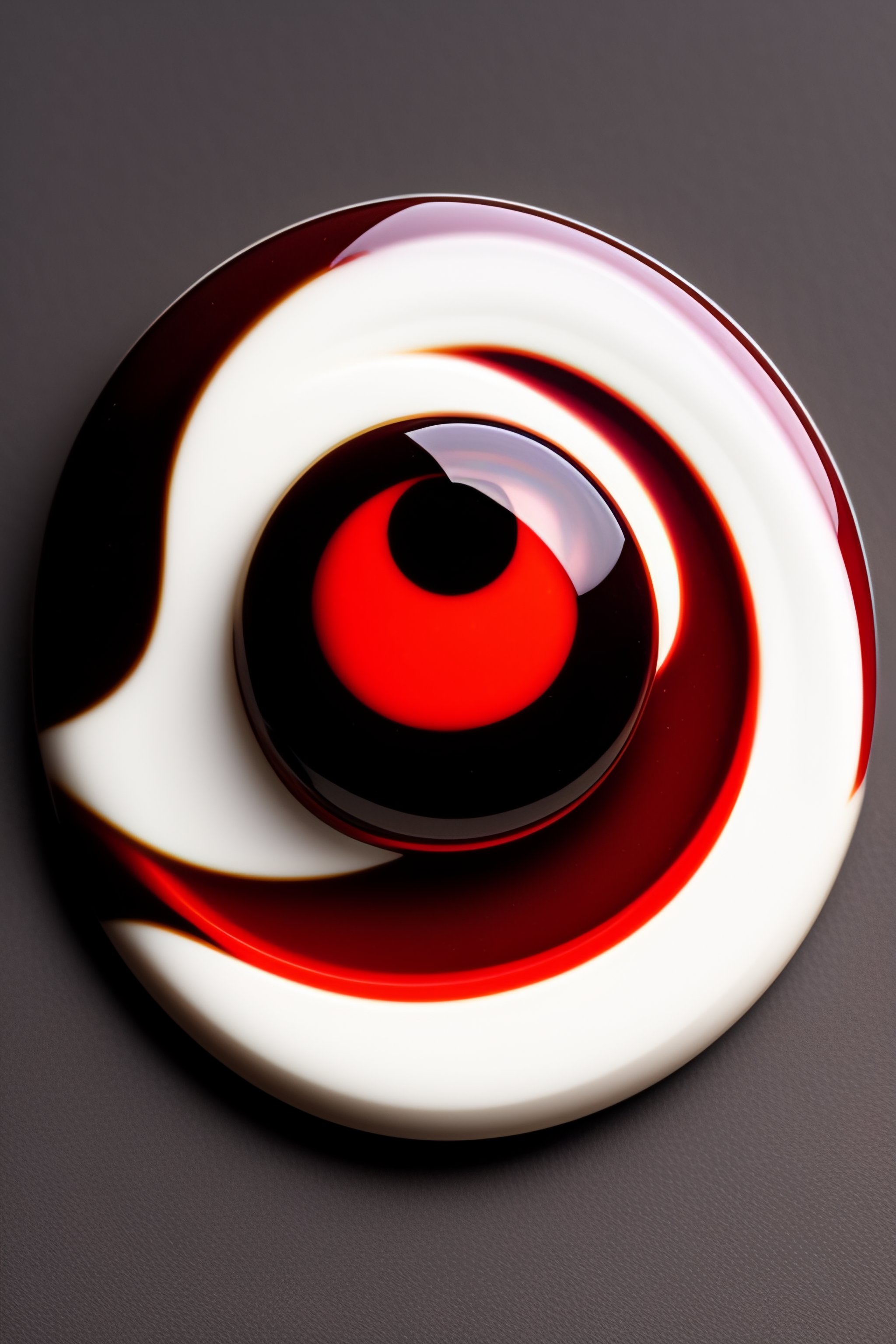 Lexica - A traditional red and white magnet with eyes